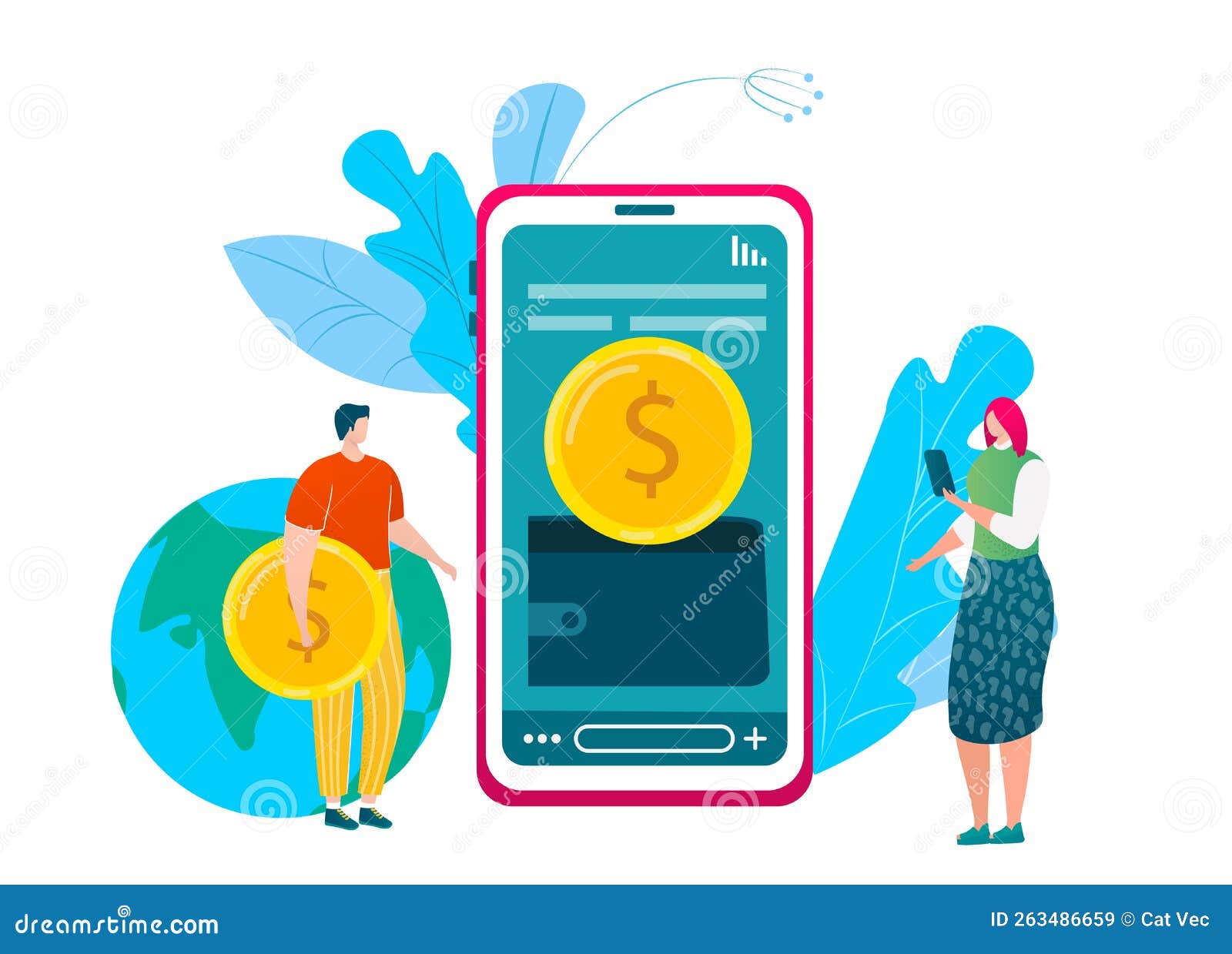 Mobile Wallet Concept on Smart Phone Screen, E-commerce Payment, Smart ...