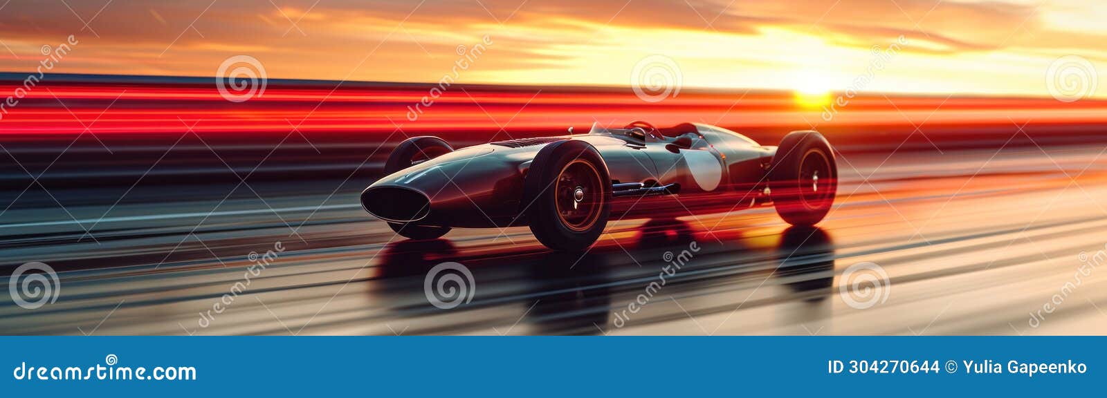 Mobile Wallpapers a Classic Racing Car Driving at Sunset Stock Photo ...