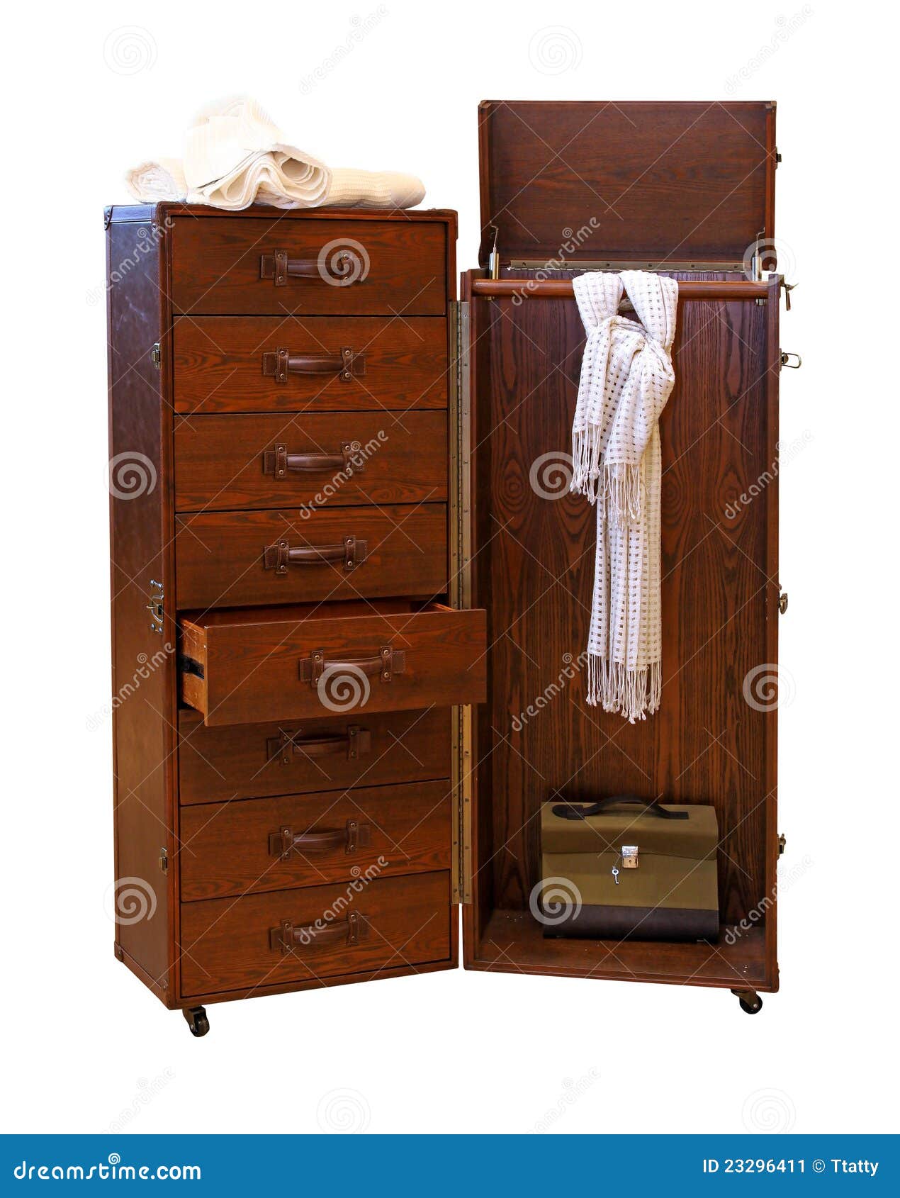 Mobile wardrobe stock image. Image of wooden, mobile - 23296411