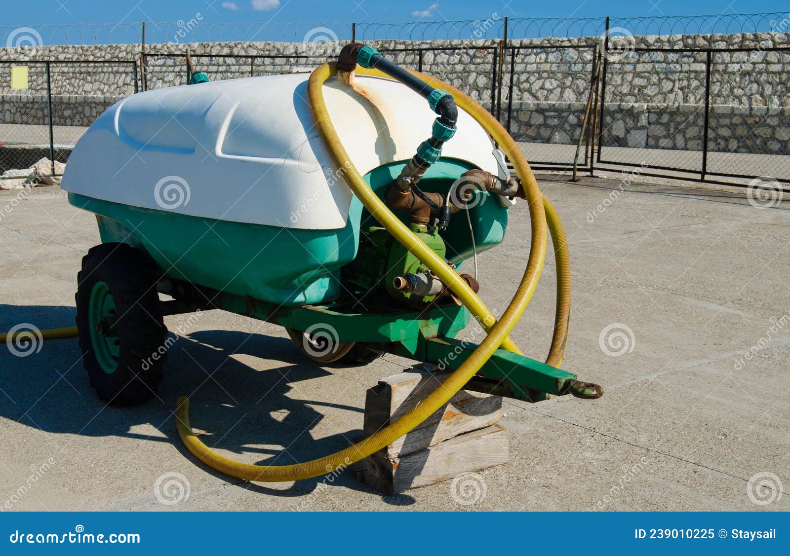 Mobile Waste Tank for Boats. Stock Image - Image of pollution, clean ...
