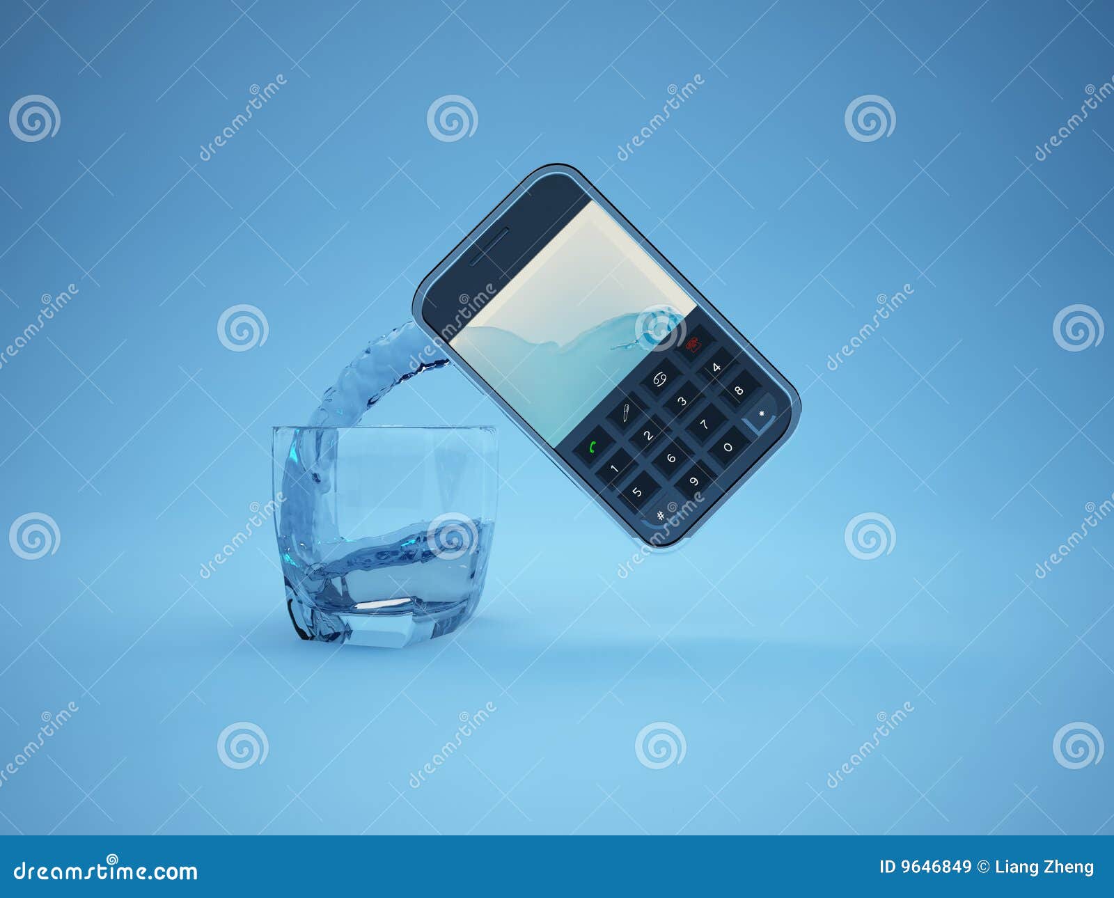 Mobile water stock image. Image of mobile, modern, outdoor - 9646849