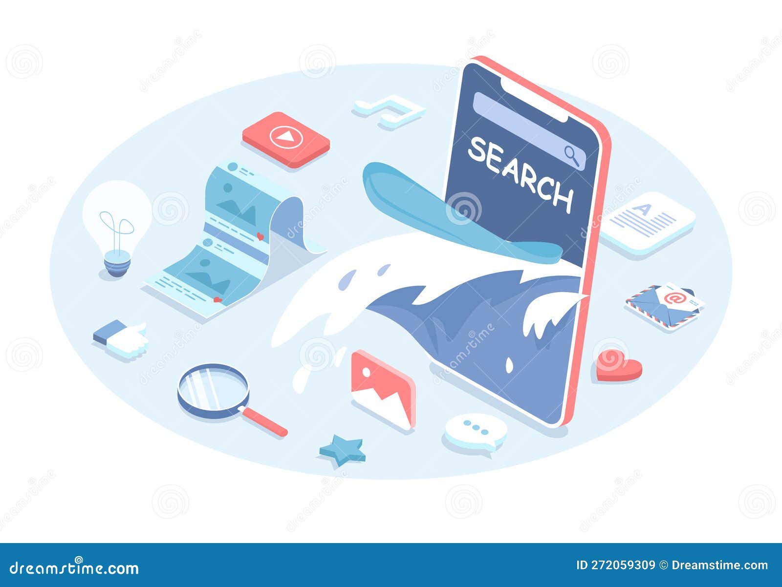 Mobile Web Browsing, Internet Surfing. Social Media Activities. Fast ...