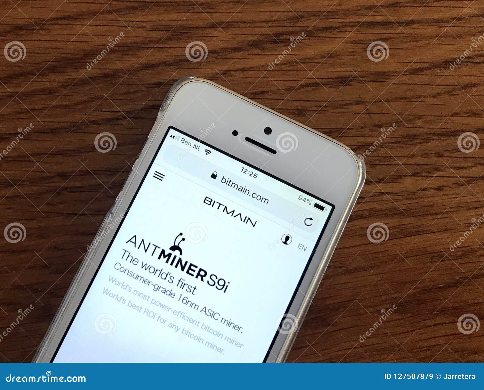 Mobile website of Bitmain editorial stock image. Image of technology ...