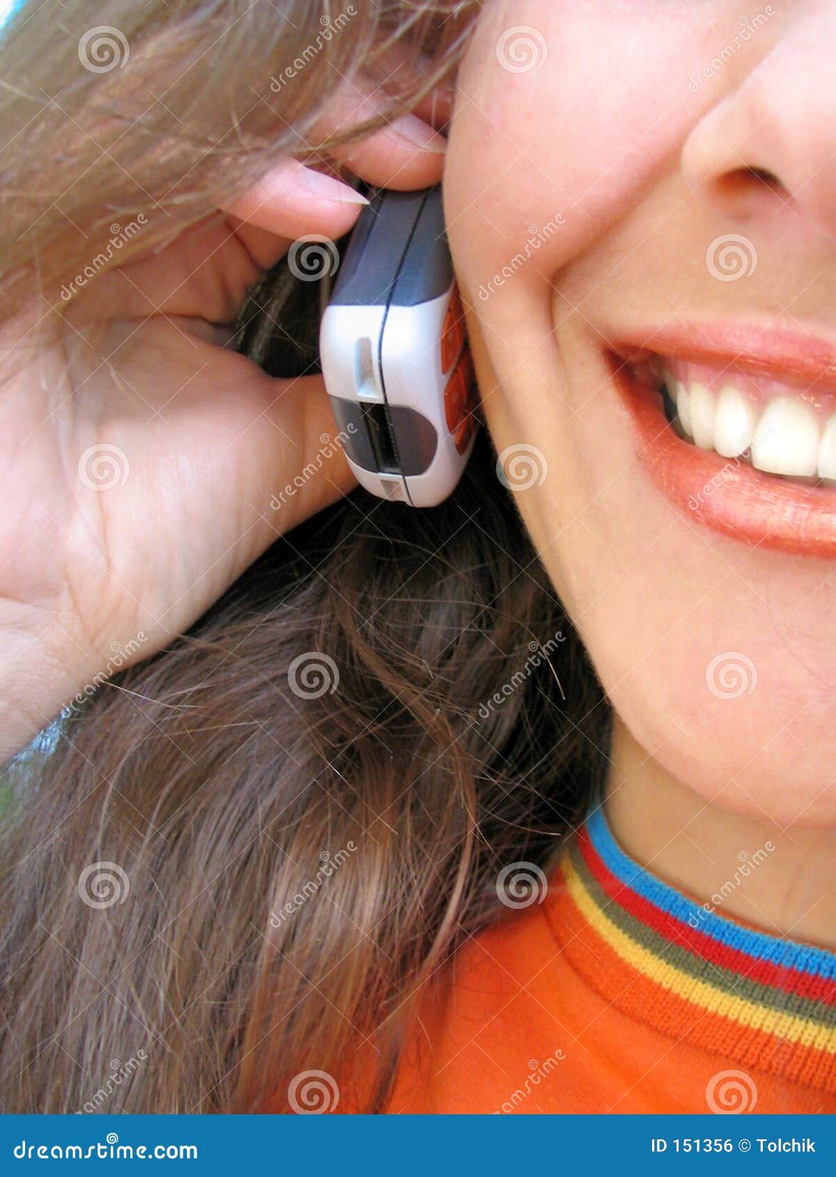 Mobile woman stock photo. Image of smile, ladies, girl - 151356