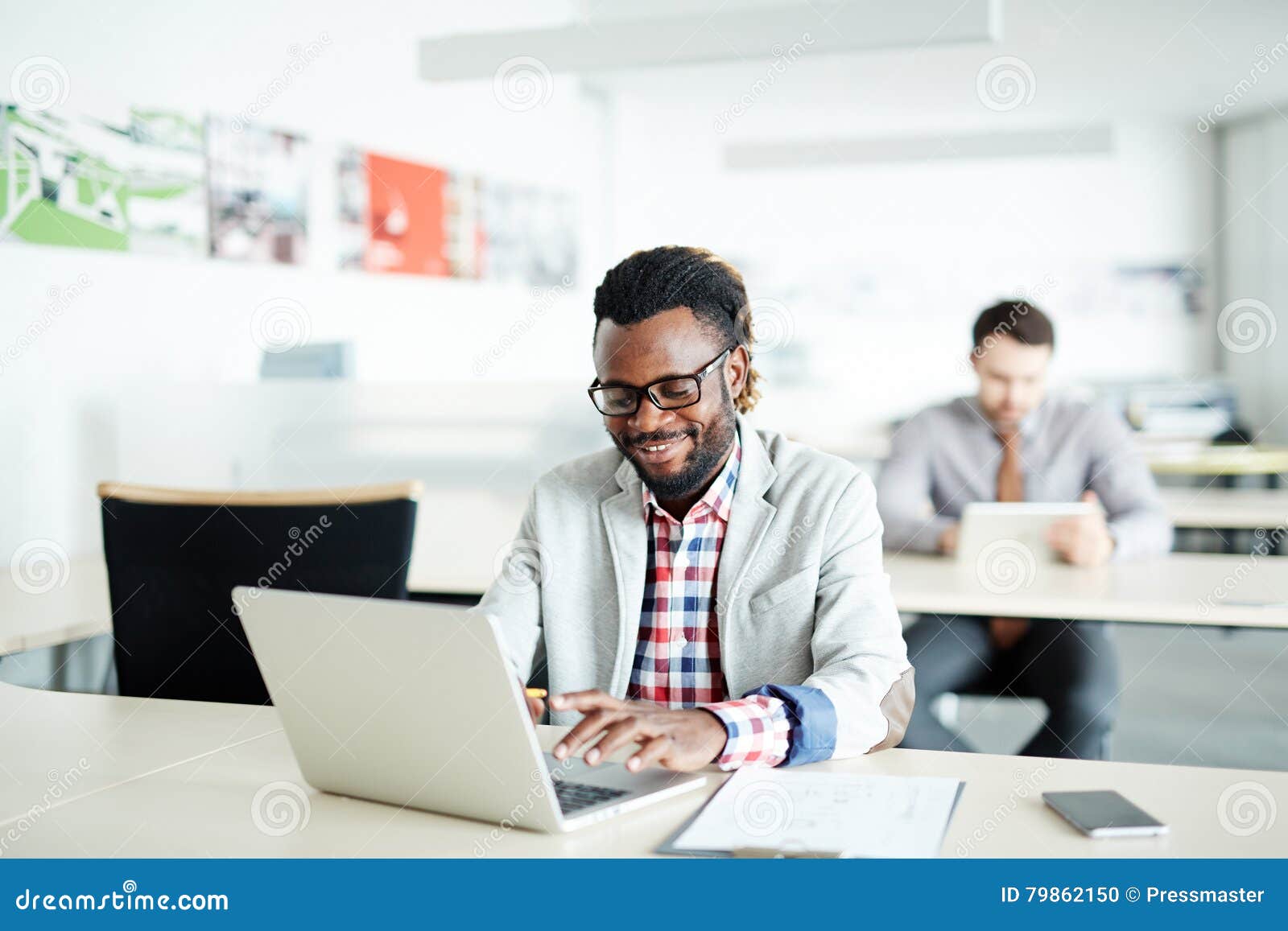 Mobile work stock photo. Image of executive, occupation - 79862150