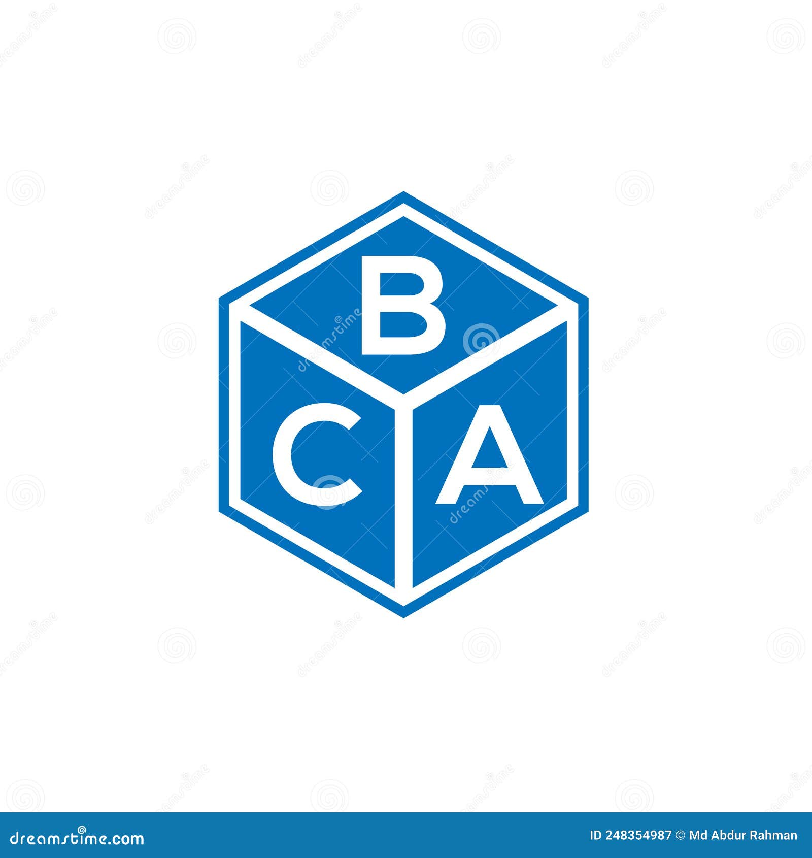 MobileBCA Letter Logo Design on Black Background. BCA Creative Initials ...