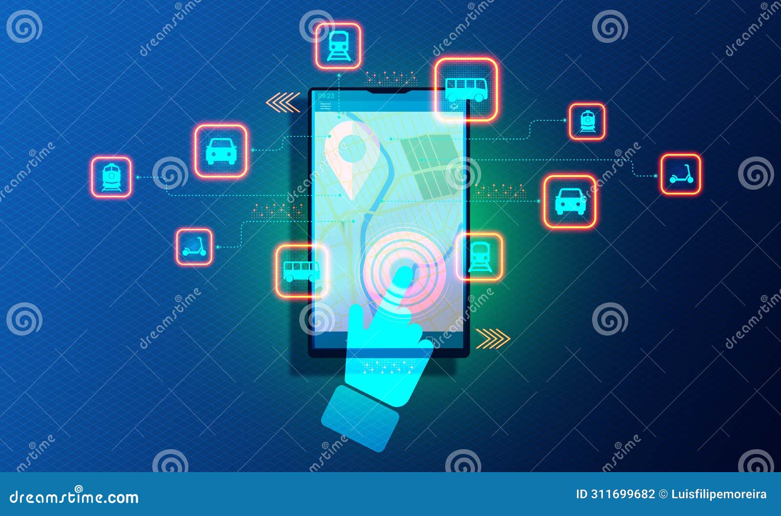 Mobility As a Service - MaaS - Conceptual Illustration Stock Photo ...