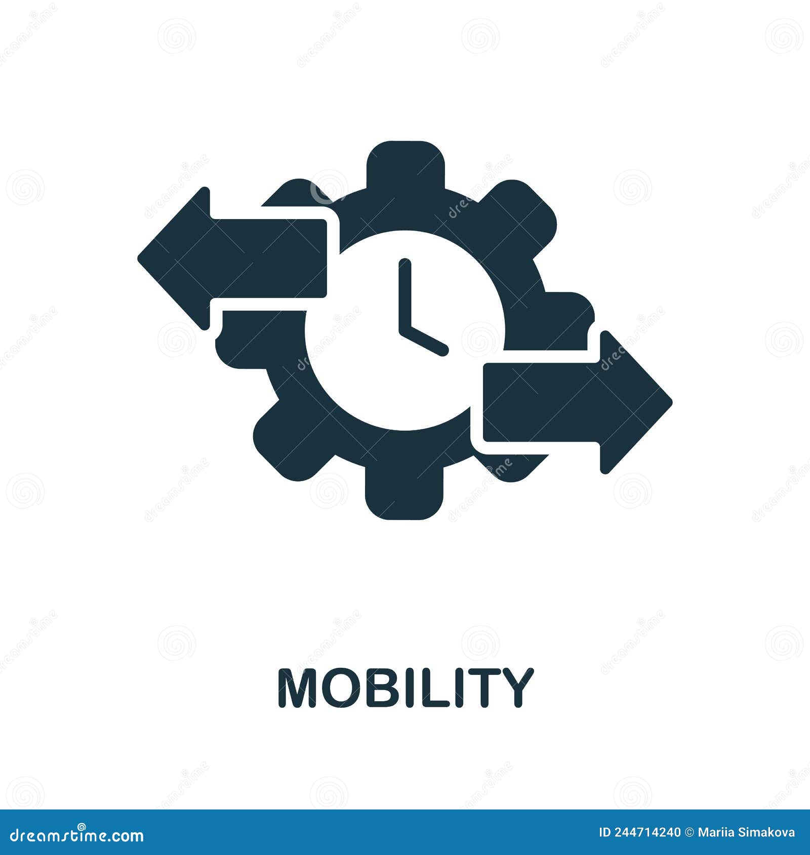 Mobility Icon Vector From Talent Management Collection. Thin Line ... Mobility Icon Vector From Talent Management Collection. Thin Line ...