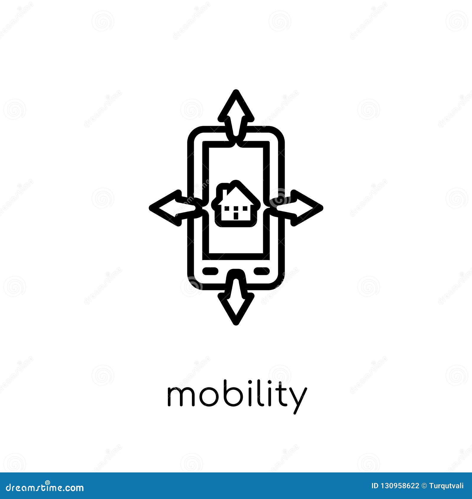 Mobility Icon Vector From Talent Management Collection. Thin Line ... Mobility Icon Vector From Talent Management Collection. Thin Line ...