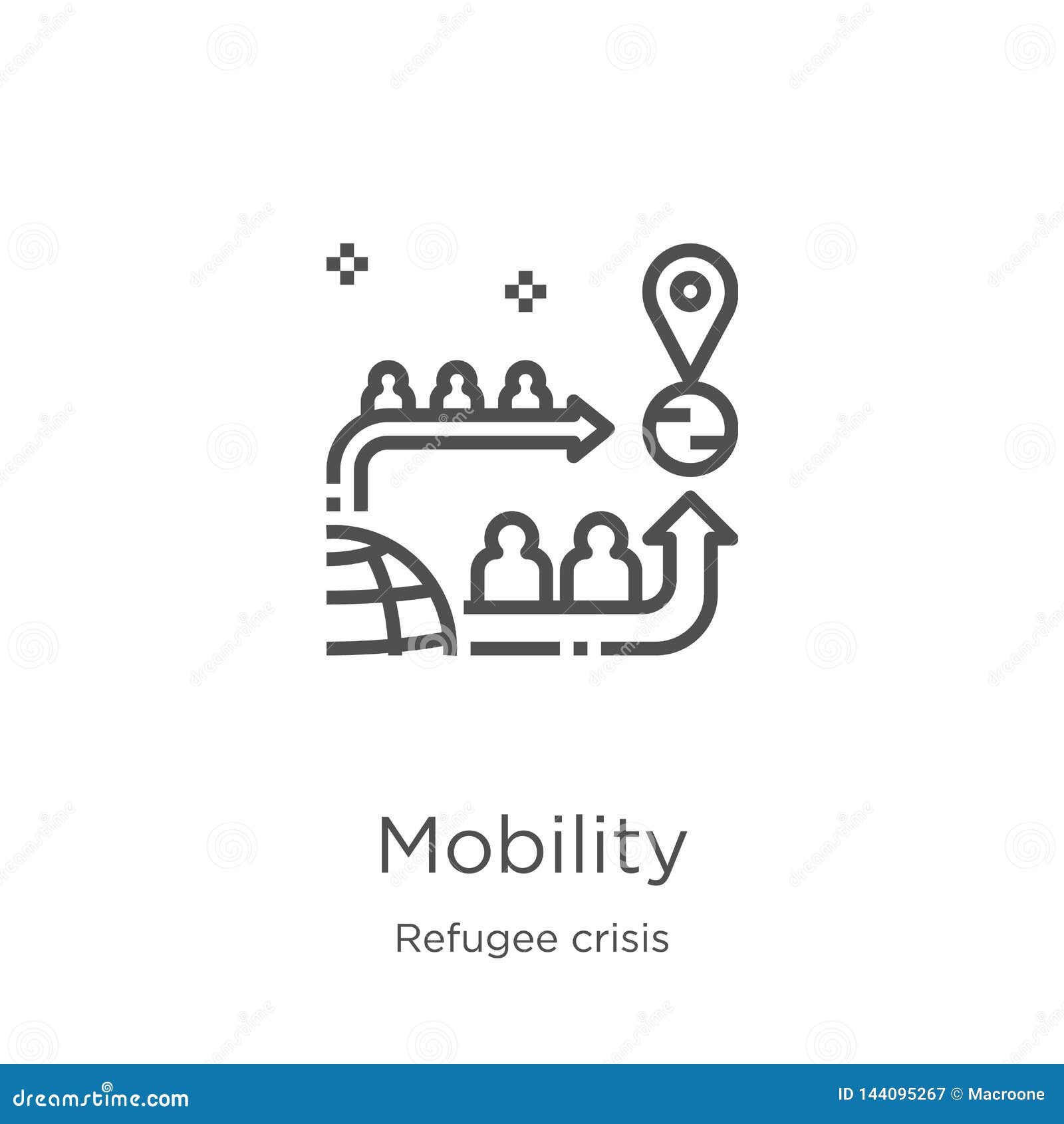 Mobility Icon Vector From Talent Management Collection. Thin Line ... Mobility Icon Vector From Talent Management Collection. Thin Line ...