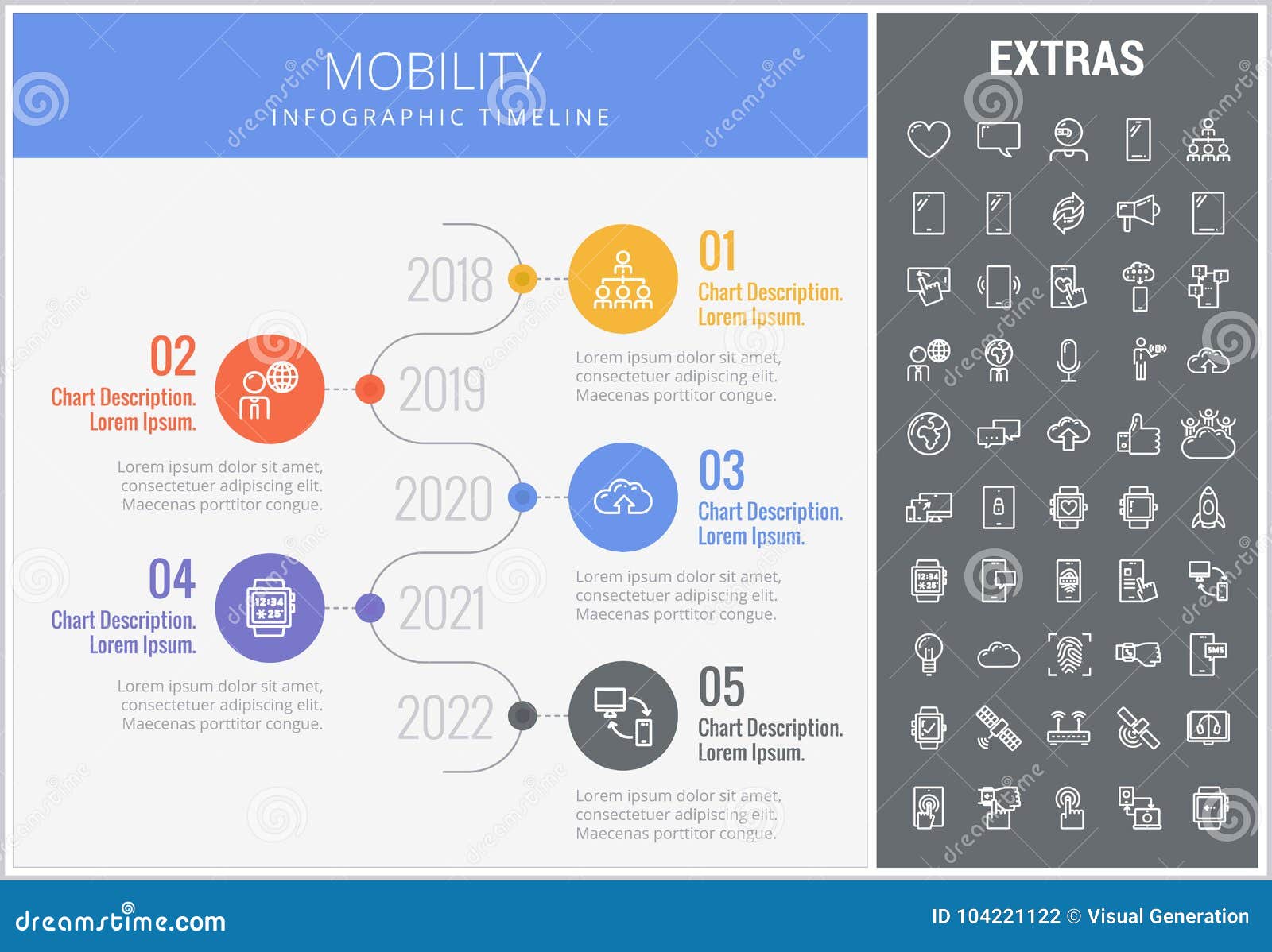 Mobility Infographic Template, Elements and Icons. Stock Vector ...