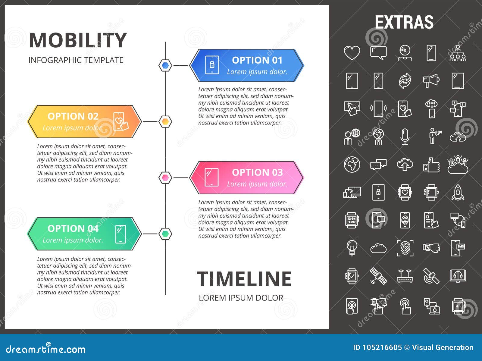 Mobility Infographic Template, Elements and Icons. Stock Vector ...