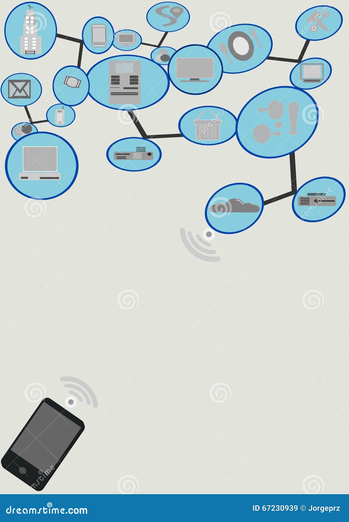 Mobility and Inter Connectivity. Stock Illustration - Illustration of ...