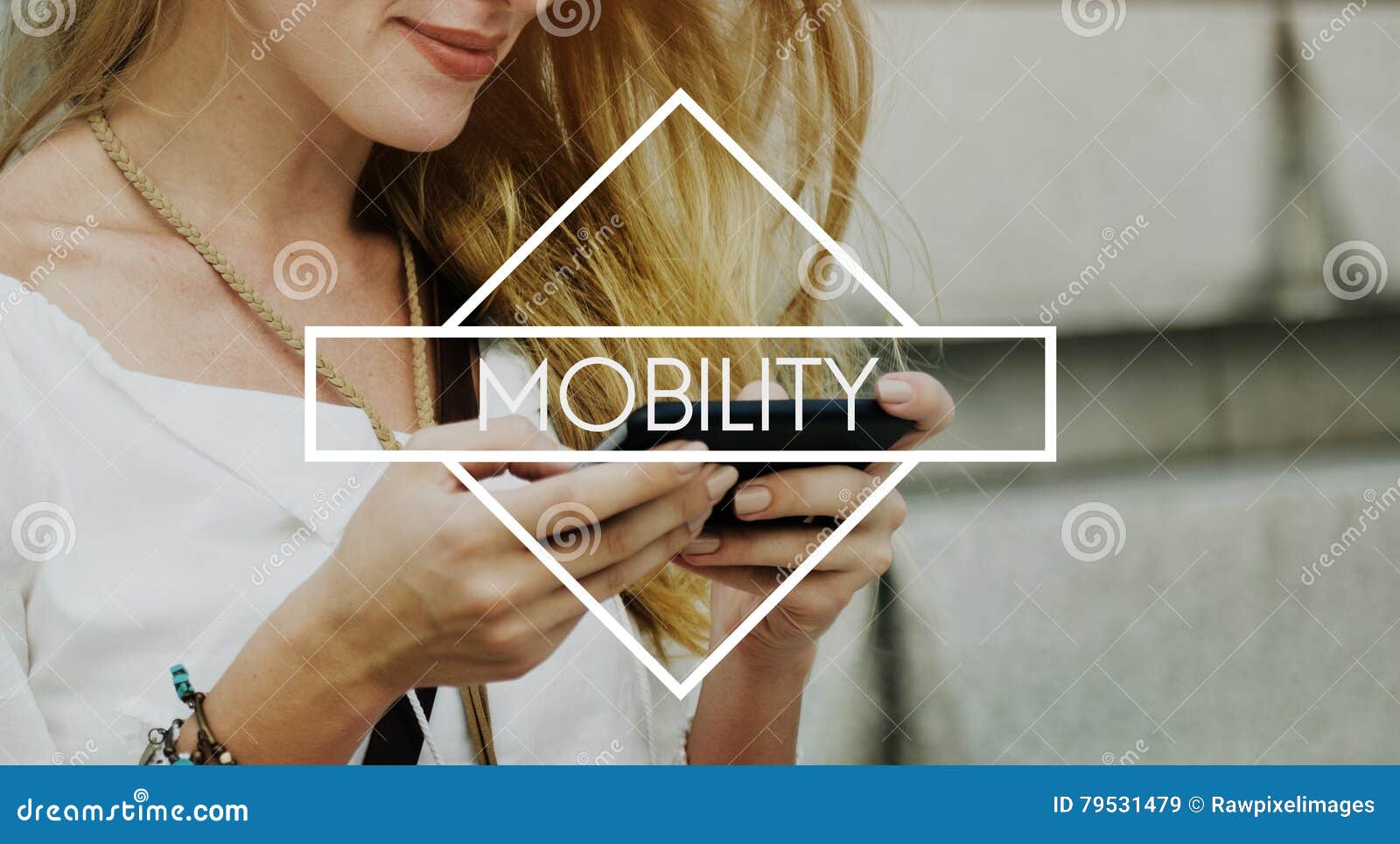 Mobility Mobile Technology Telephone Smartphone Concept Stock Image ...