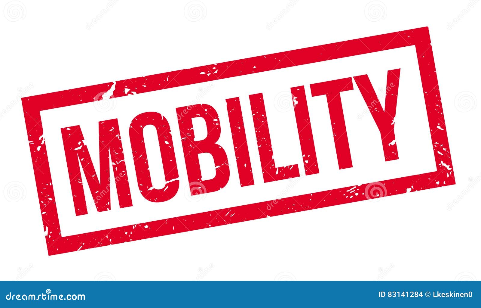 Mobility rubber stamp stock illustration. Illustration of button - 83141284