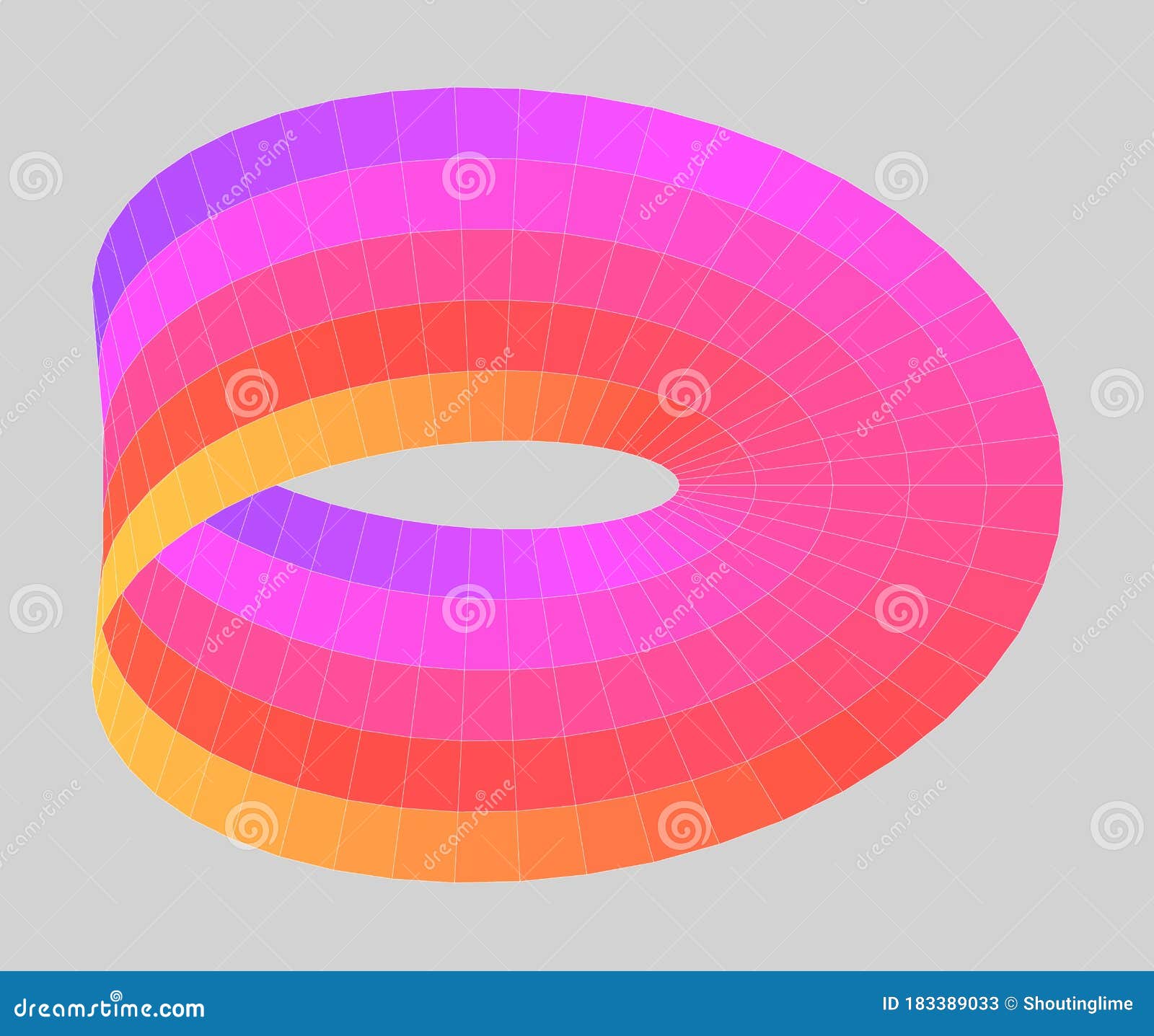 Mobius band gradient stock vector. Illustration of band - 183389033