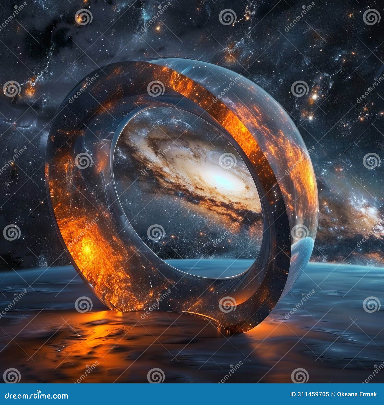 The Mobius Cosmic Loop, Fantastic Science, Mathematics Concept, Mobius ...