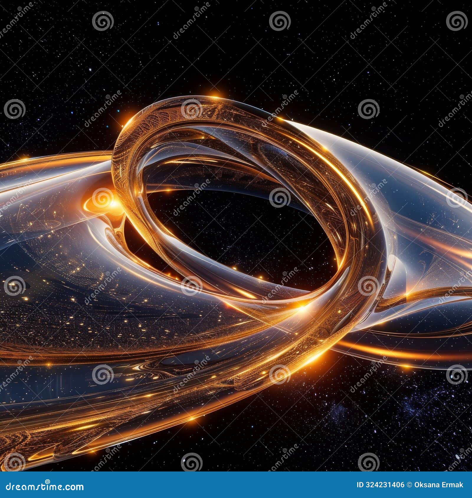 The Mobius Cosmic Loop, Fantastic Science, Mathematics Concept, Mobius ...