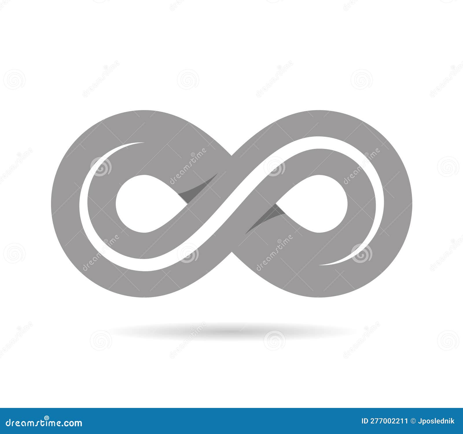Grey Infinity Symbol Icon. Hand Drawn Watercolor Vectori Illustration ...