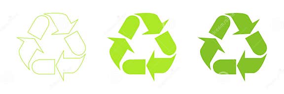 Mobius Loop or Recycling Symbol with Arrows. Vector Illustration Stock ...