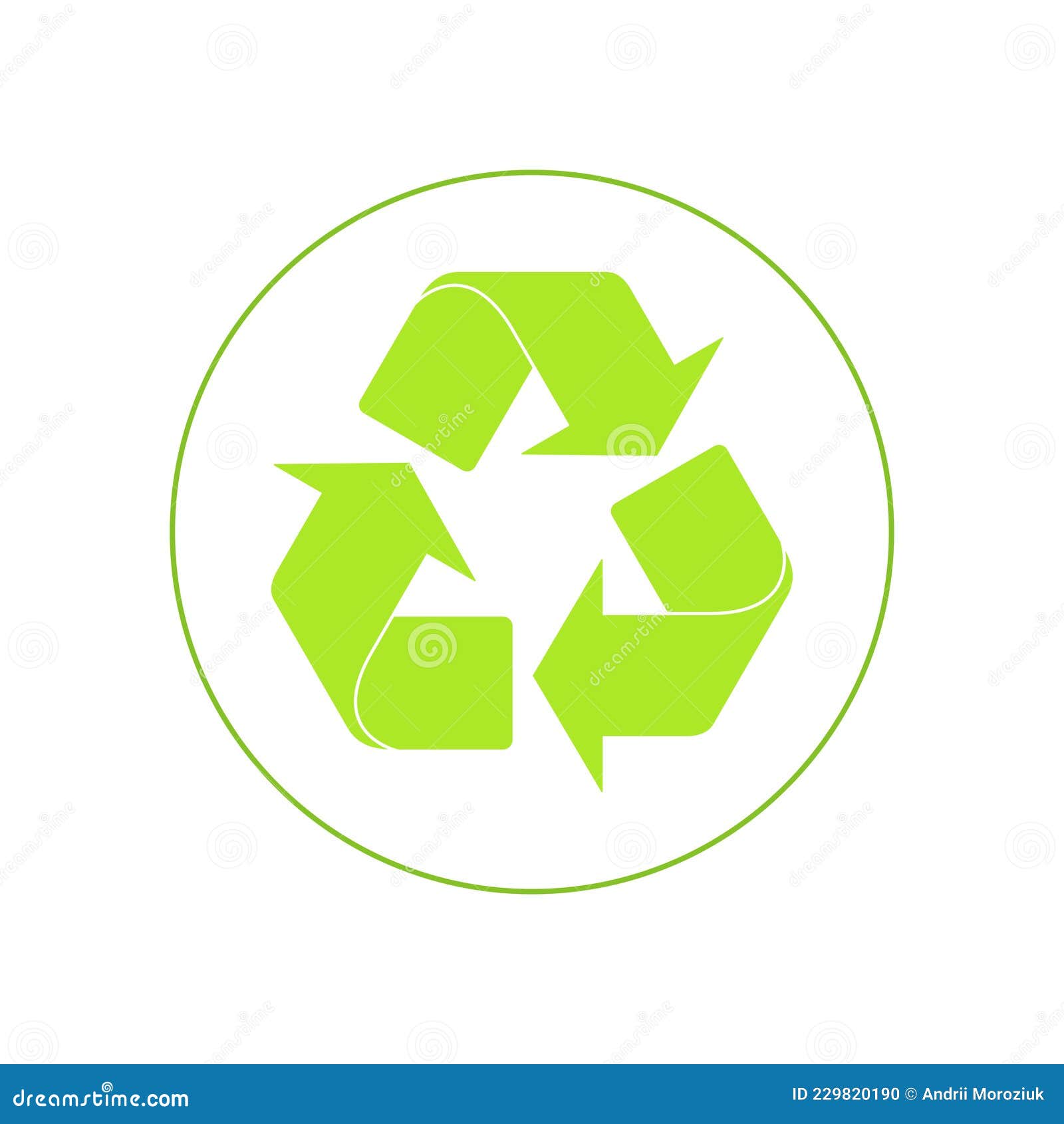 Mobius Loop or Recycling Symbol with Arrows. Vector Illustration Stock ...
