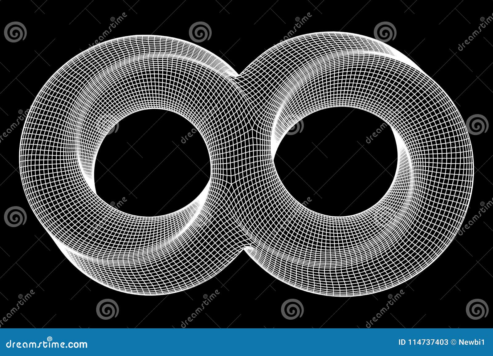 Mobius Strip Ring Infinity Sacred Geometry Stock Vector - Illustration ...