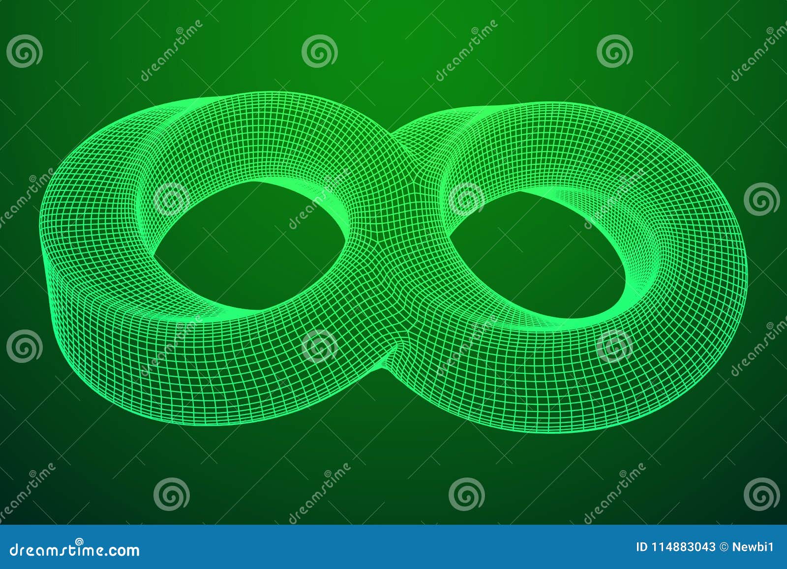 Mobius Strip Ring Infinity Sacred Geometry Stock Vector - Illustration ...