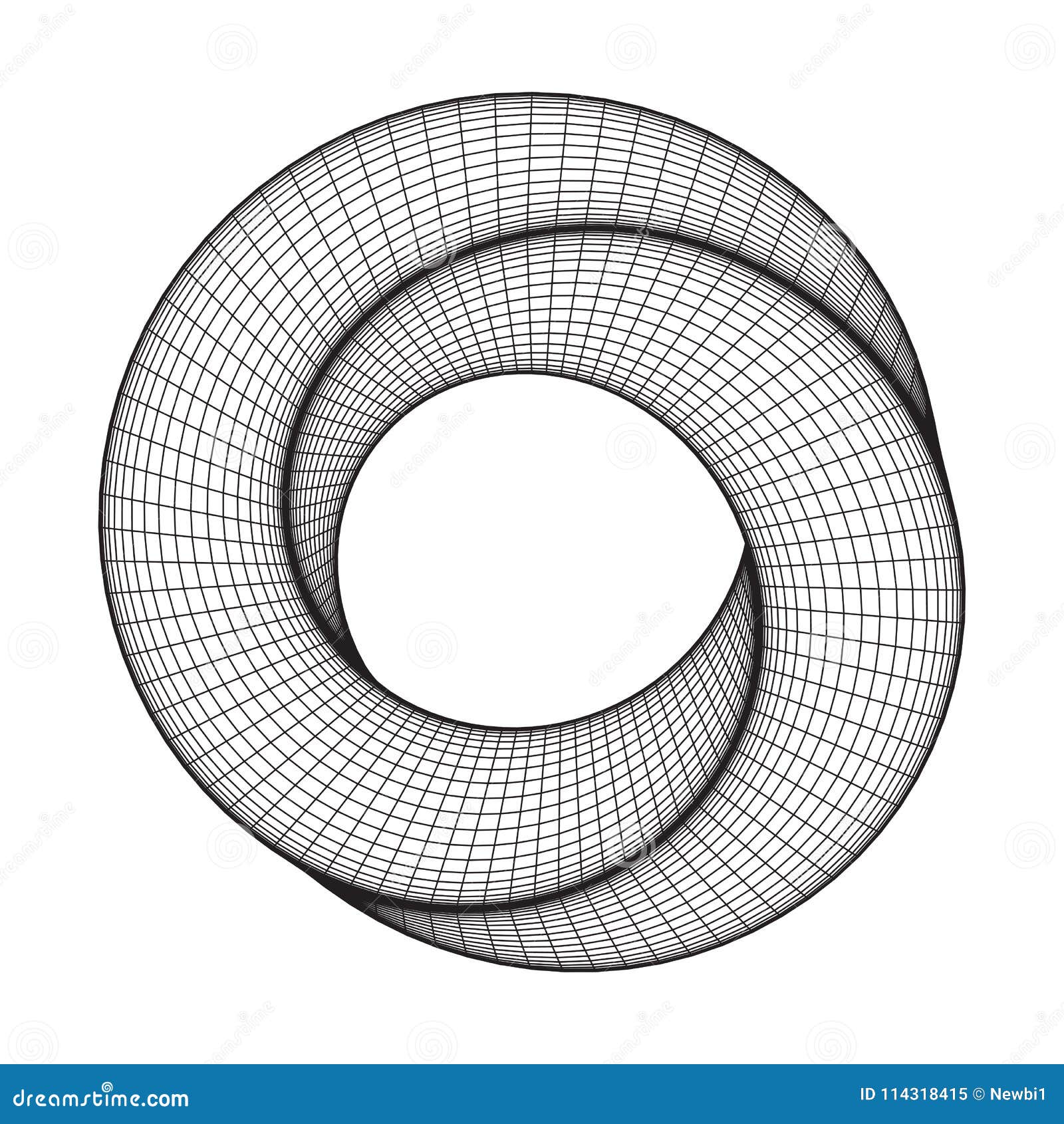 Mobius Strip Ring Infinity Sacred Geometry Cartoon Vector ...