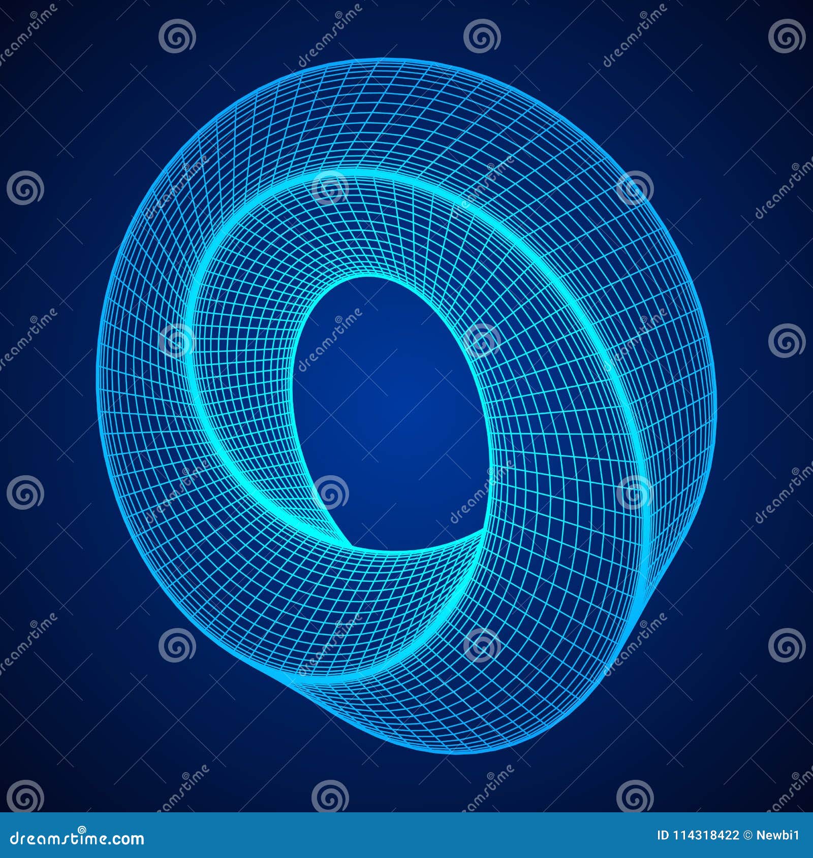 Mobius Strip Ring Sacred Geometry Stock Vector - Illustration of ...