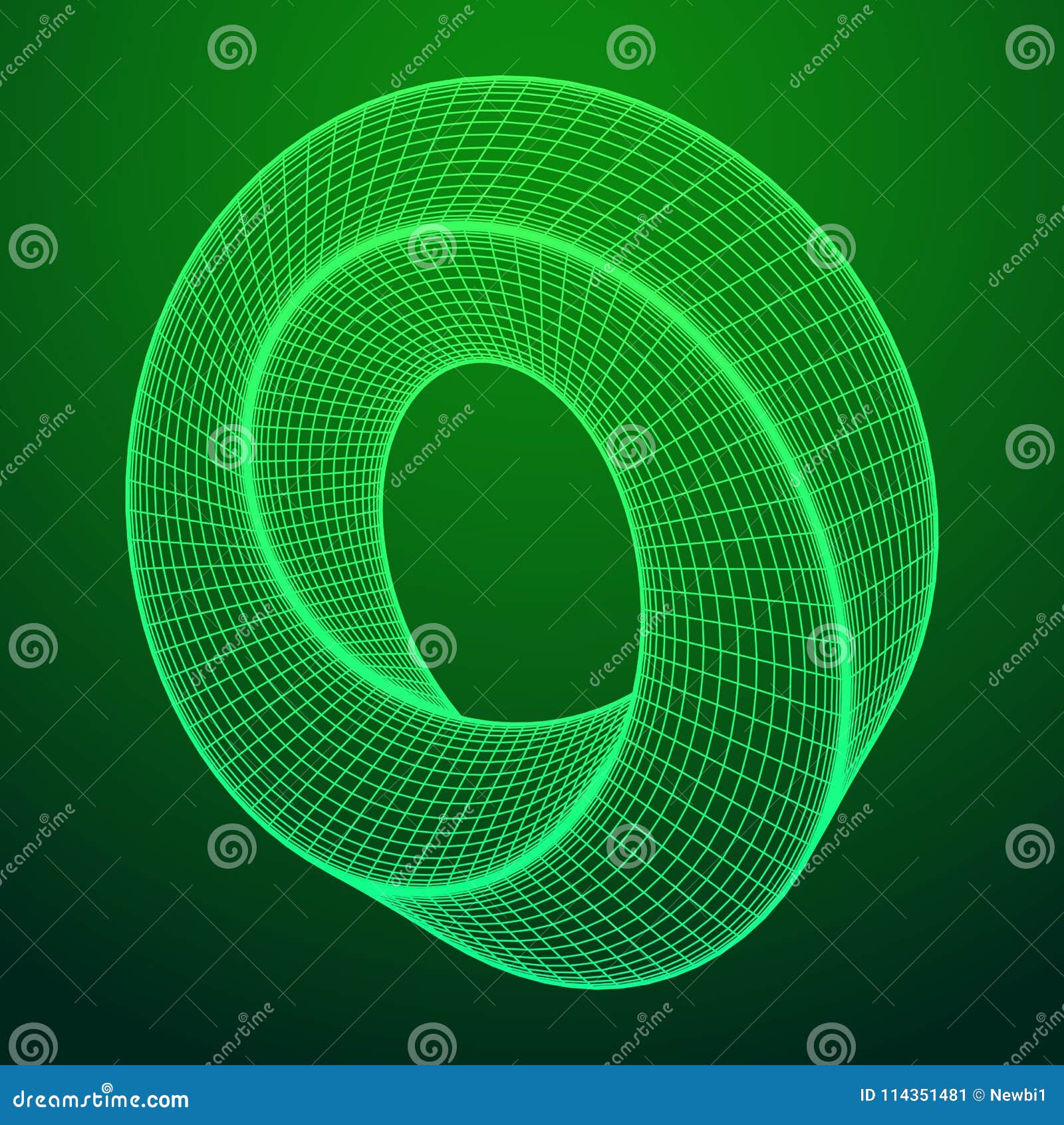 Mobius Strip Ring Sacred Geometry Stock Vector - Illustration of ...