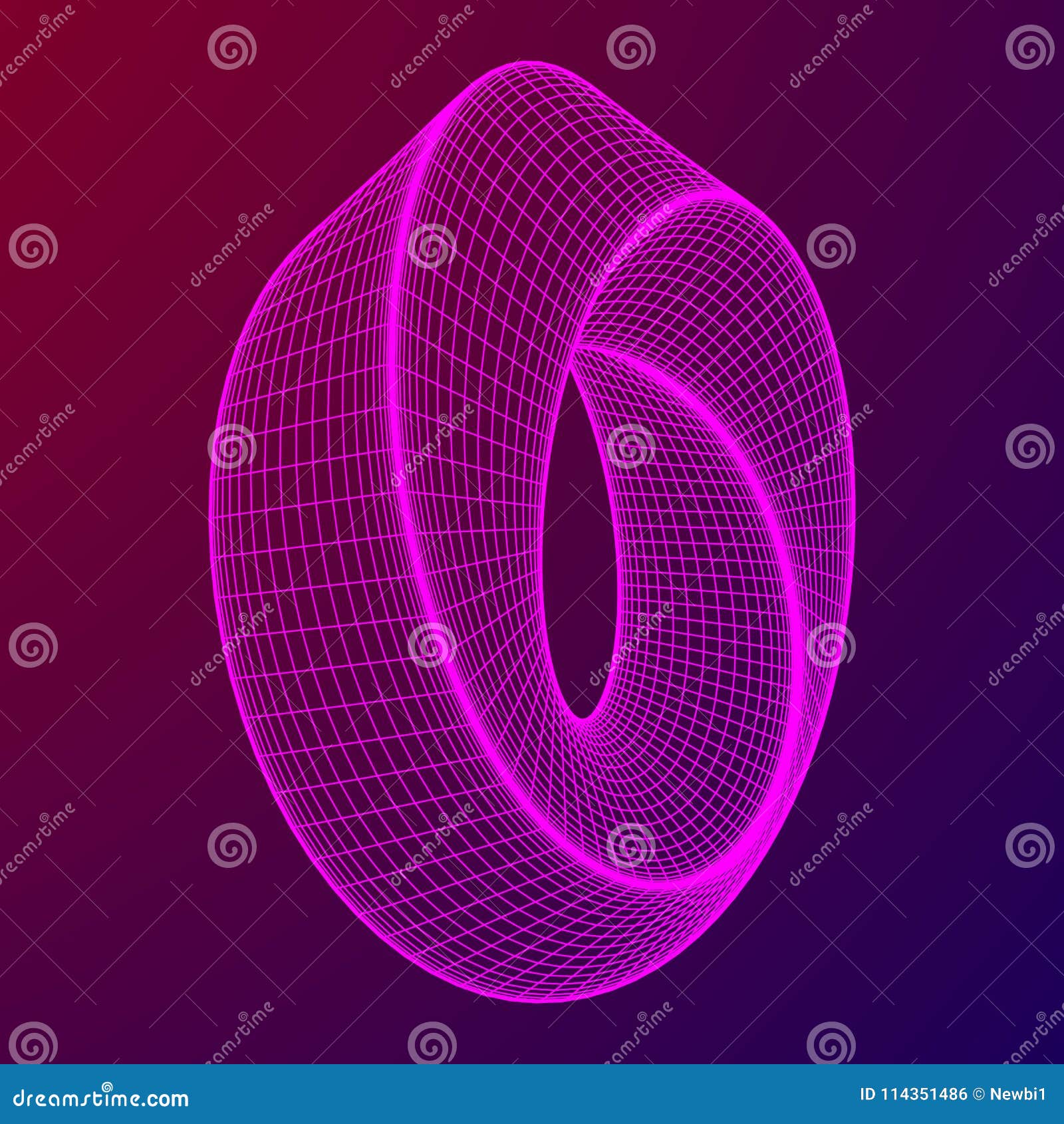 Mobius Strip Ring Sacred Geometry Stock Vector - Illustration of ...