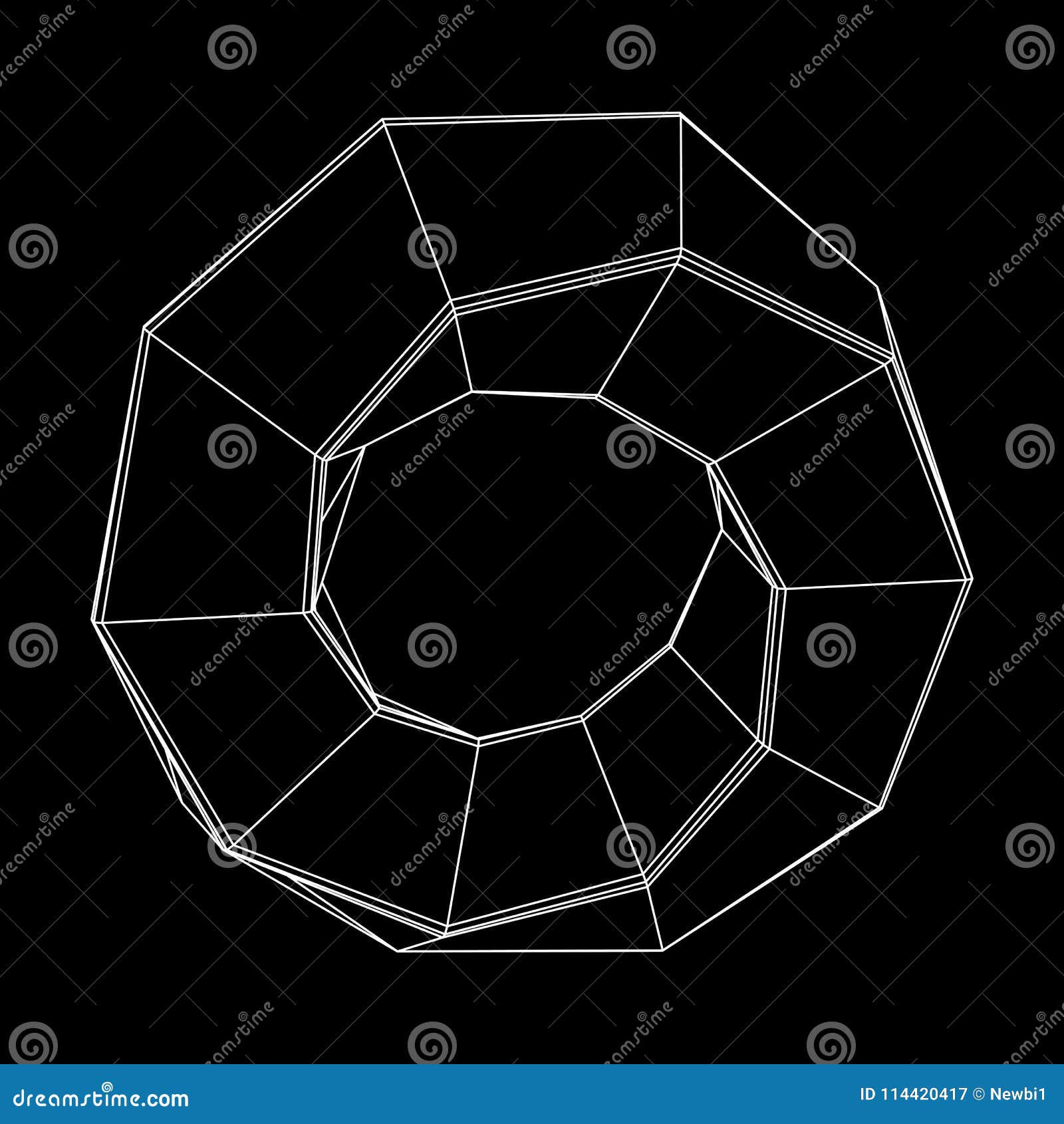 Mobius Strip Ring Sacred Geometry Stock Vector - Illustration of magic ...