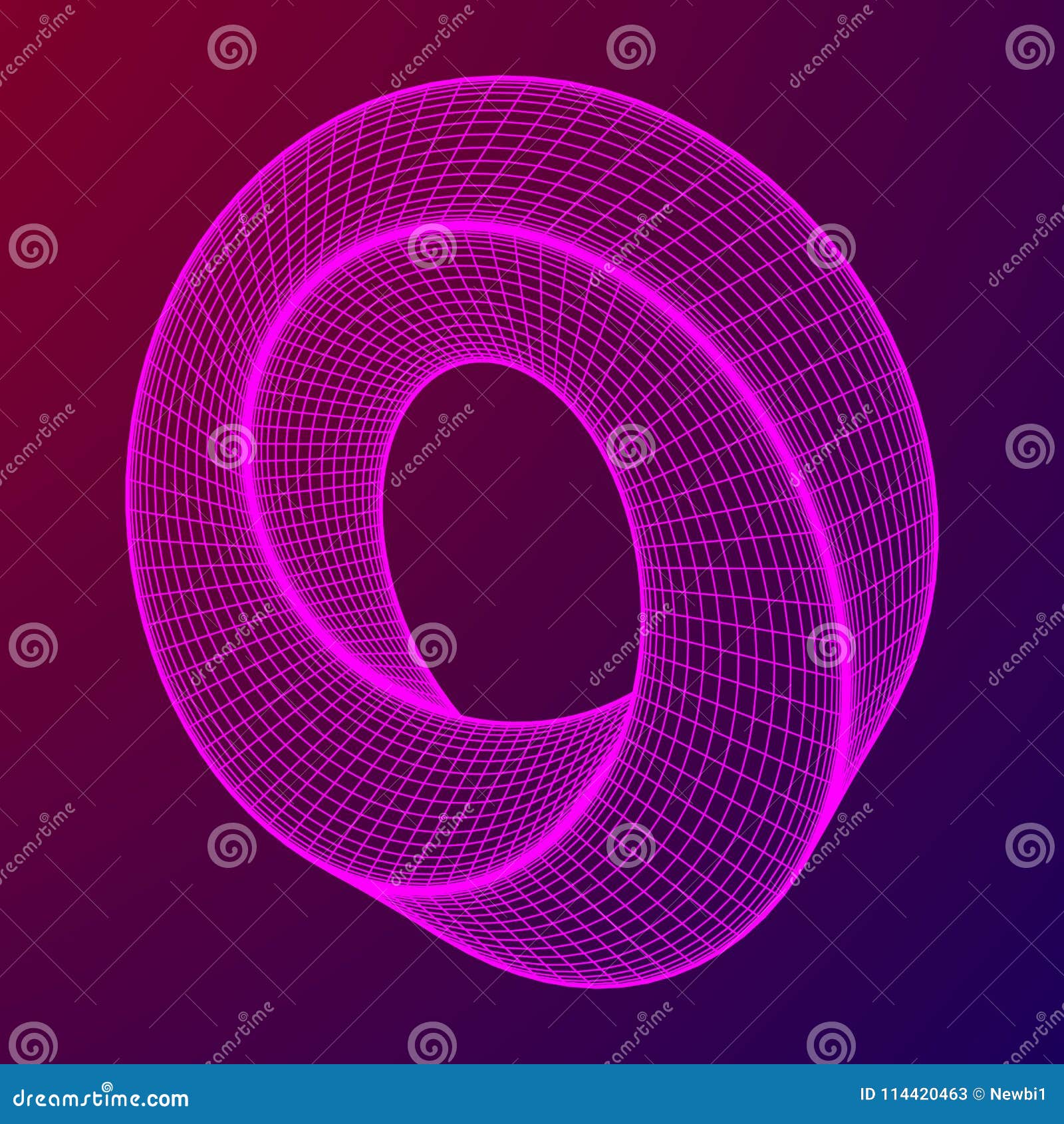 Mobius Strip Ring Sacred Geometry Stock Vector - Illustration of curved ...