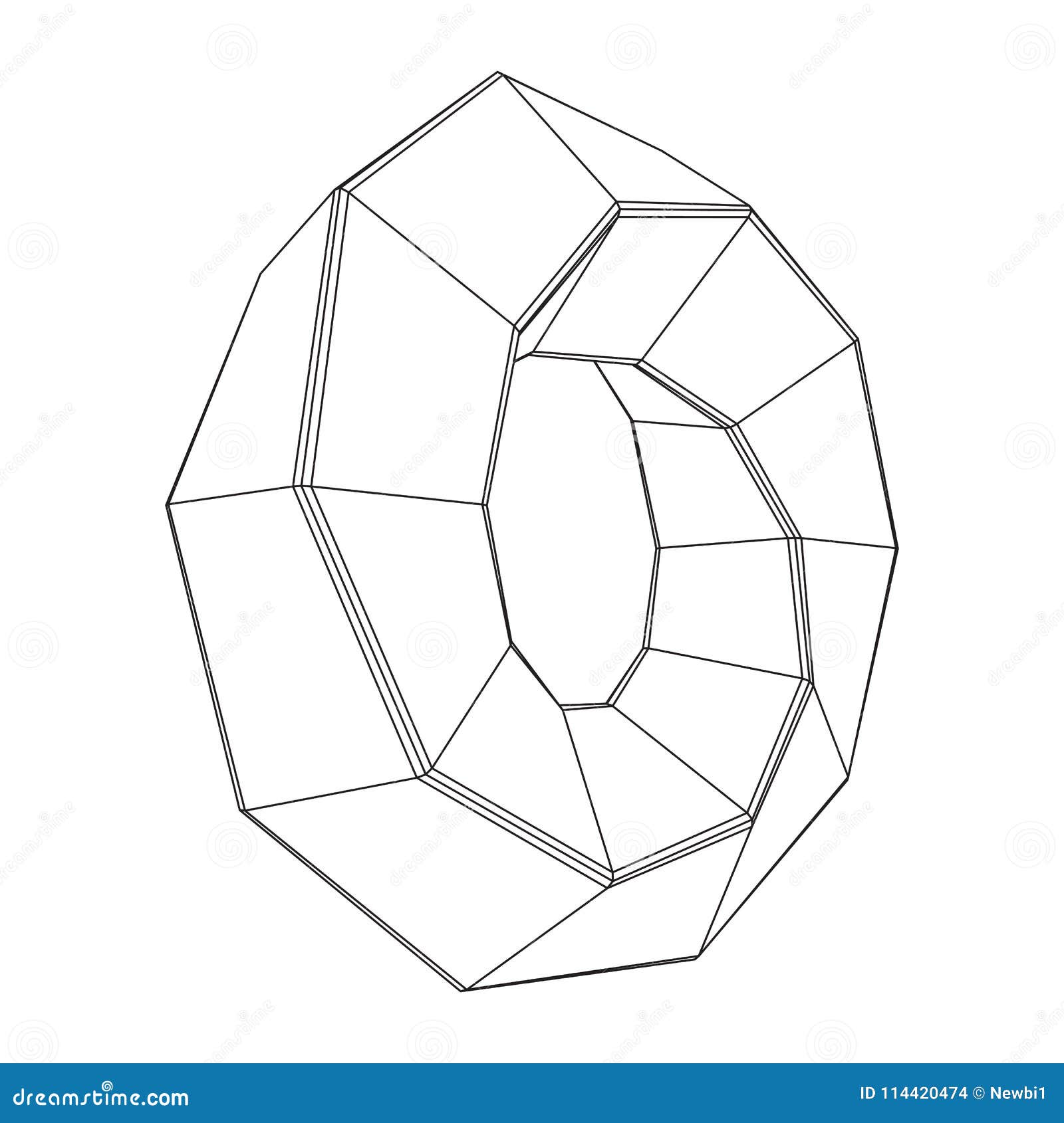 Mobius Strip Ring Sacred Geometry Stock Vector - Illustration of ...