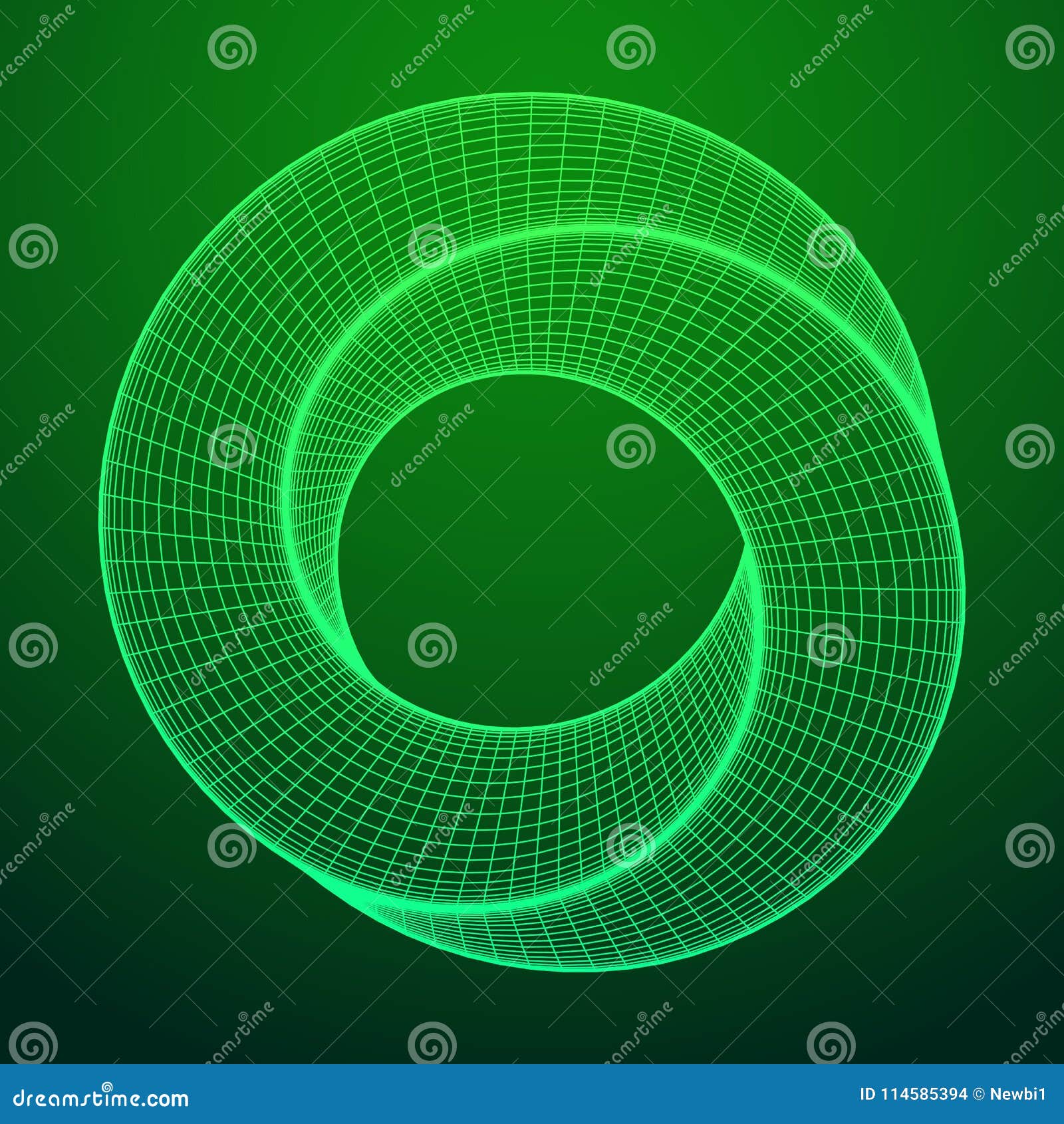 Mobius Strip Ring Sacred Geometry Stock Vector - Illustration of ...