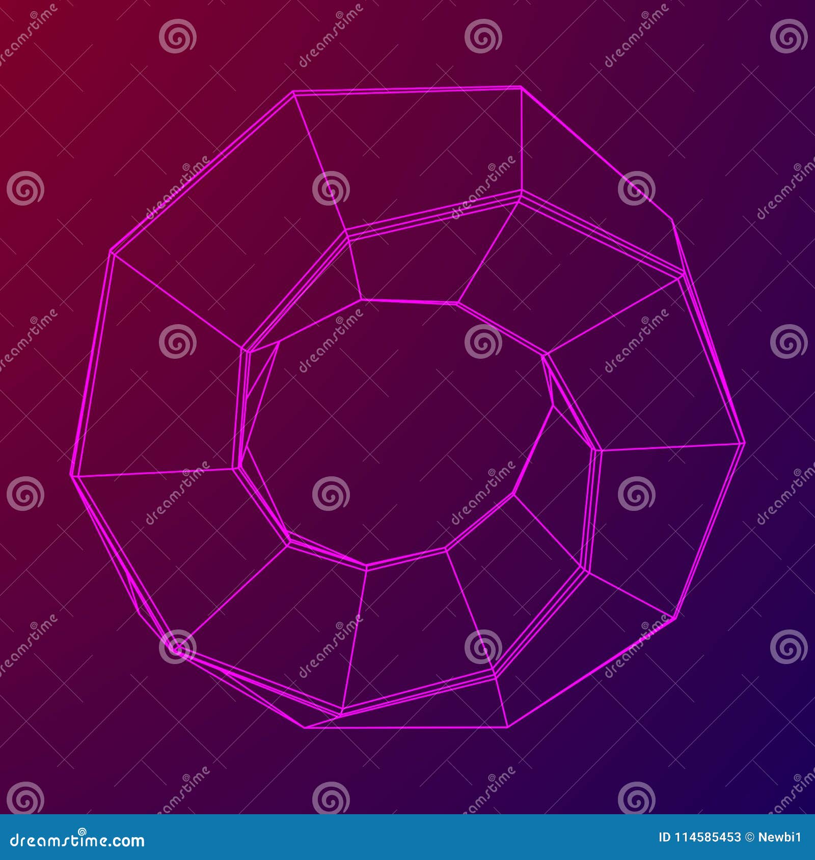 Mobius Strip Ring Sacred Geometry Stock Vector - Illustration of figure ...