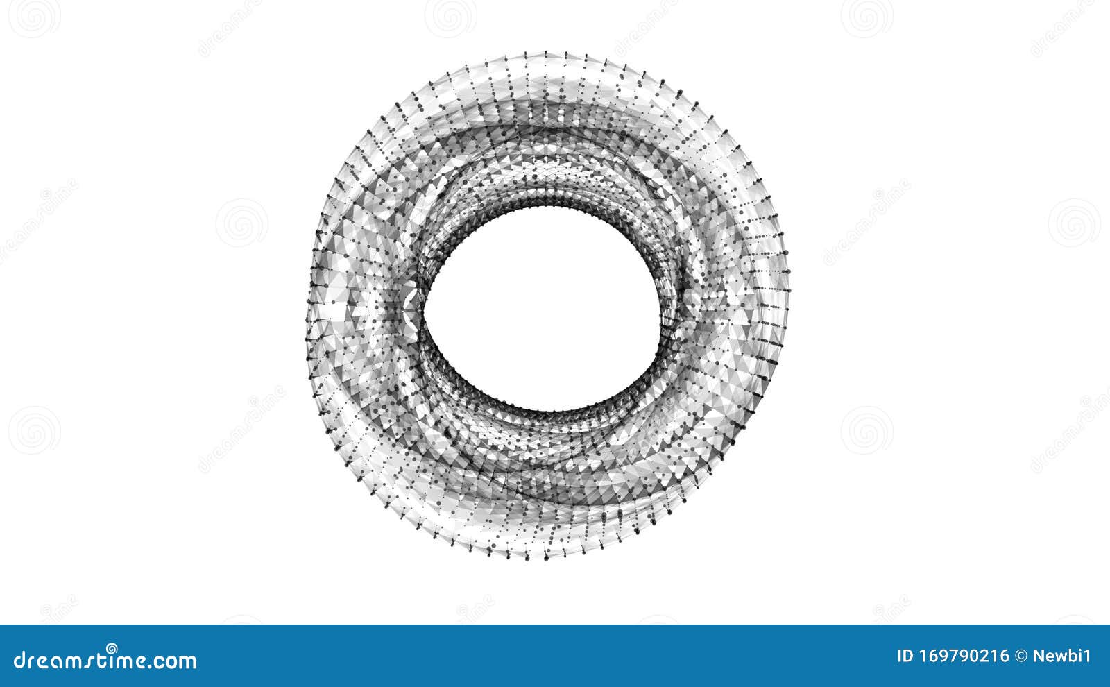 Mobius Strip Ring Sacred Geometry. Spatial Figure with Upturned ...