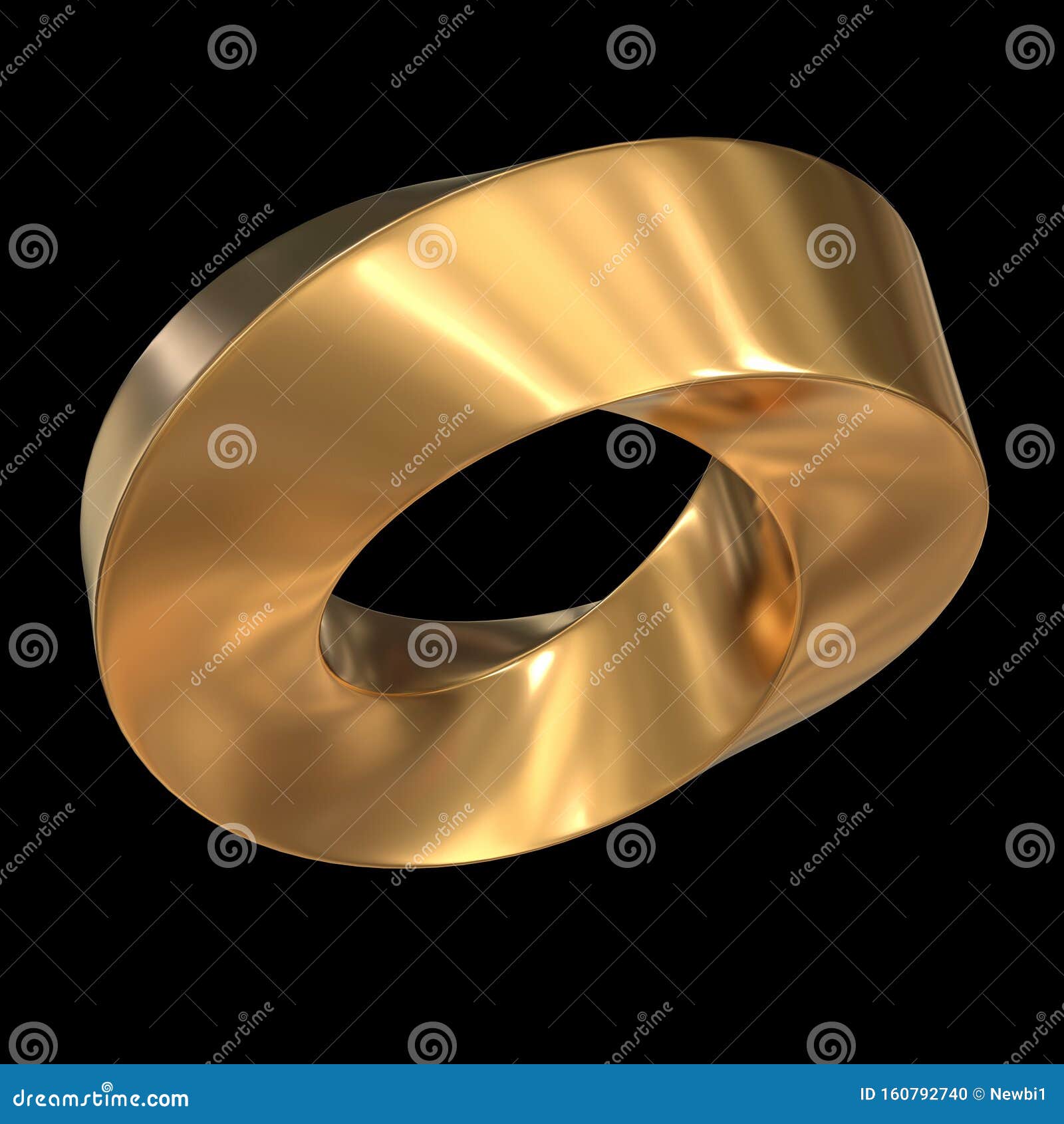 Mobius Strip Ring Sacred Geometry Stock Illustration - Illustration of ...