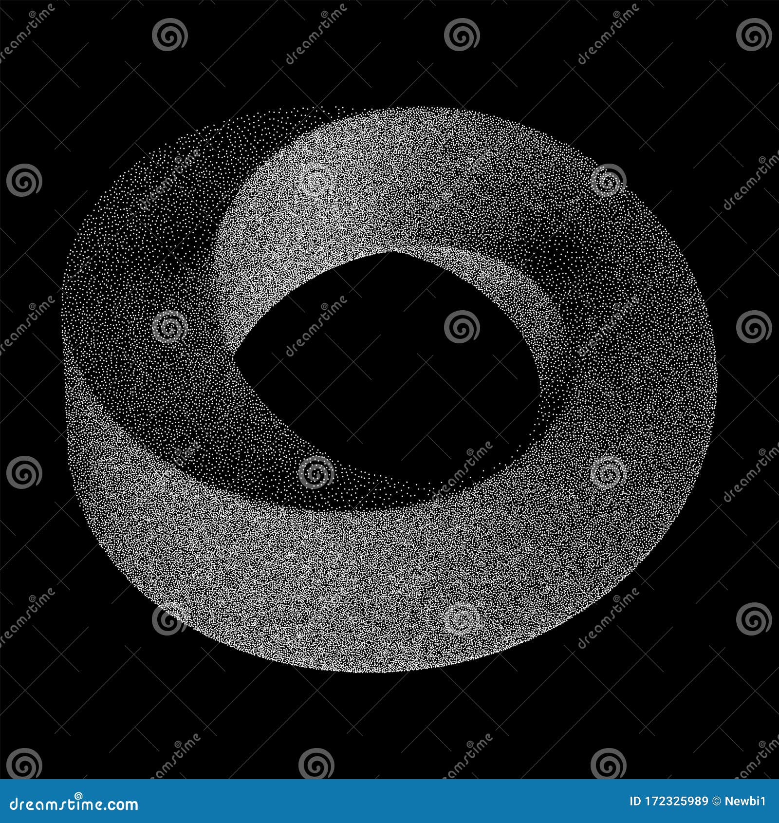 Mobius Strip Ring Sacred Geometry. Spatial Figure with Upturned ...