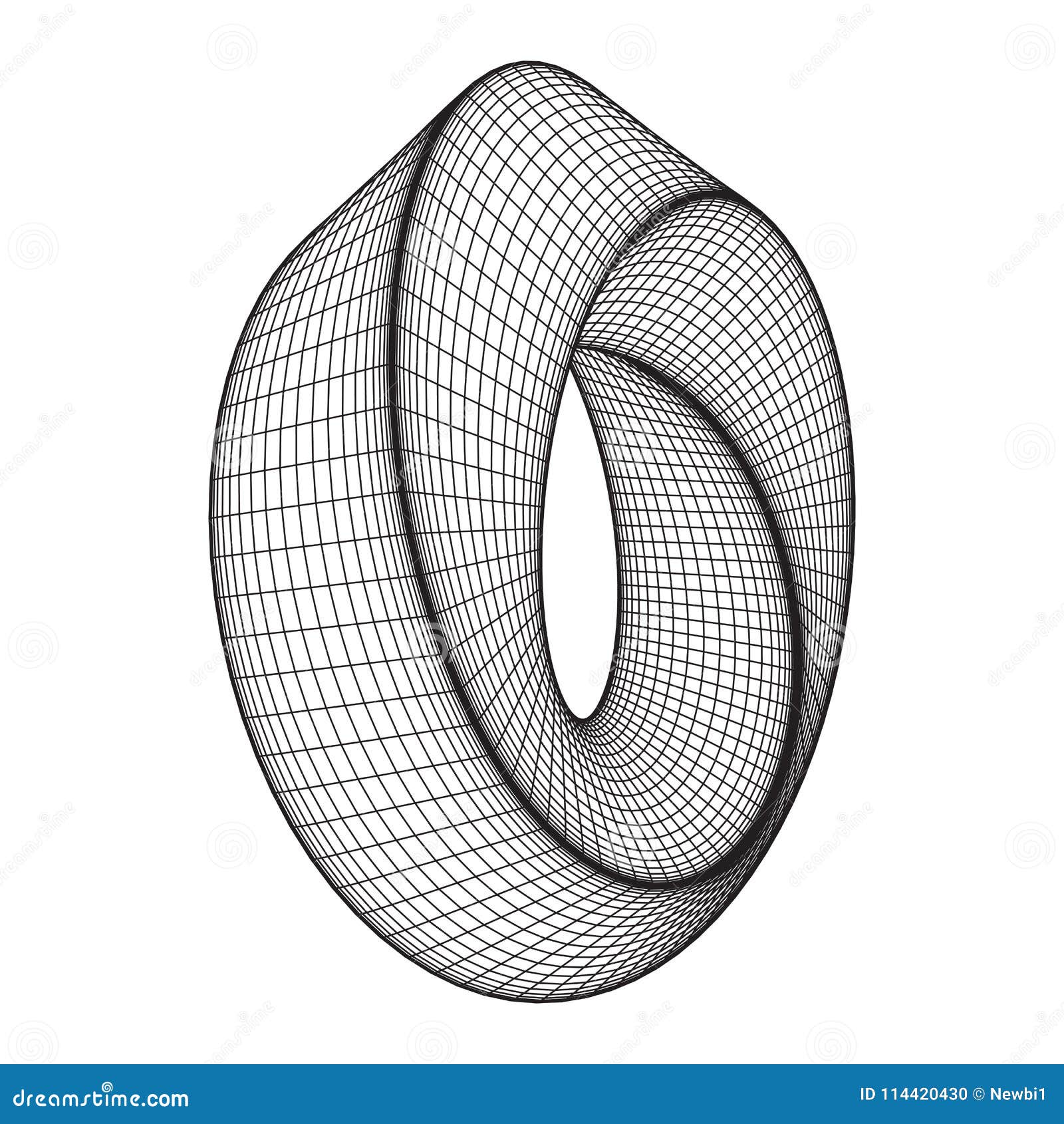 Mobius Strip Ring Sacred Geometry Stock Vector - Illustration of ...