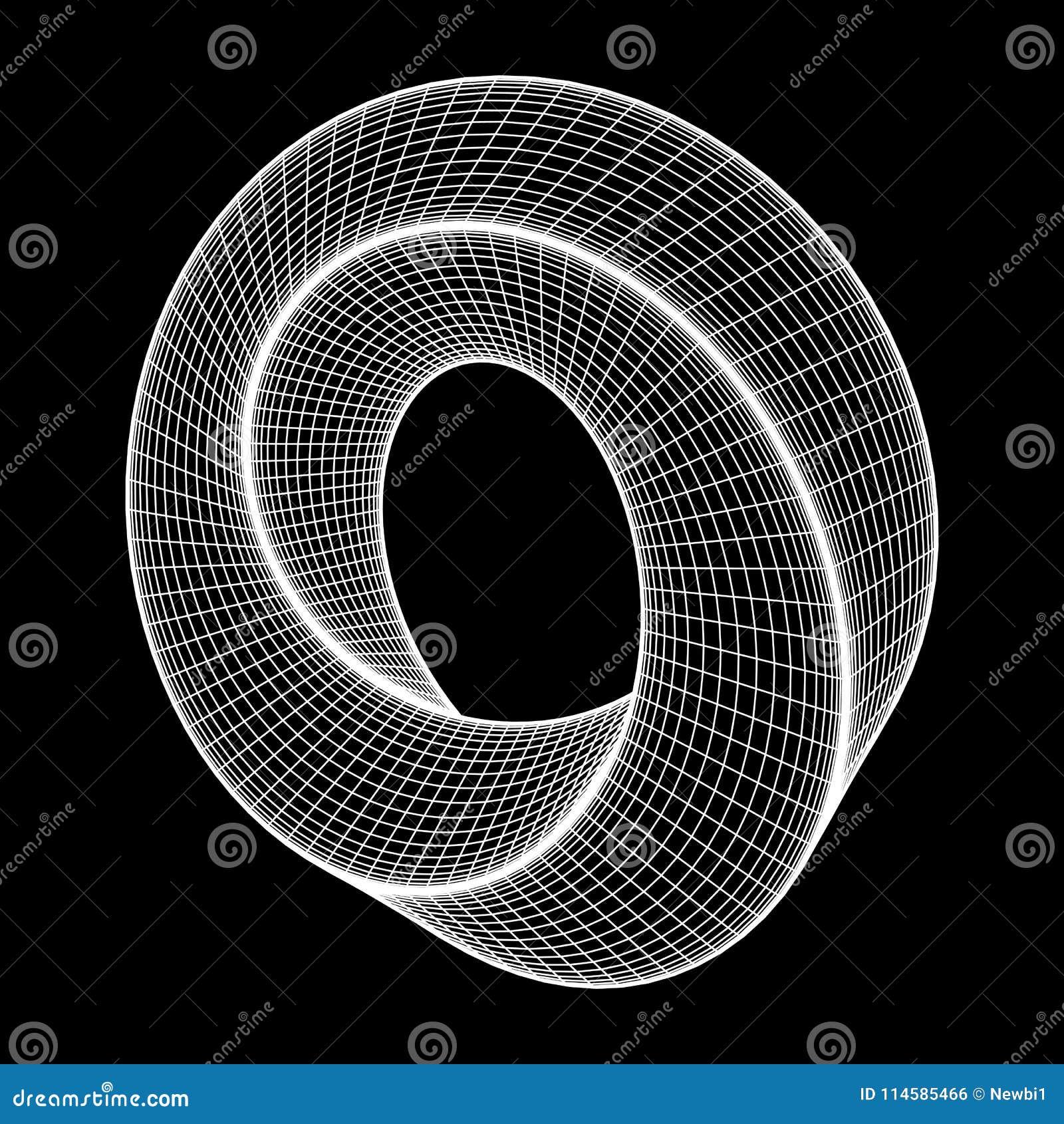 Mobius Strip Ring Sacred Geometry Stock Vector - Illustration of ...