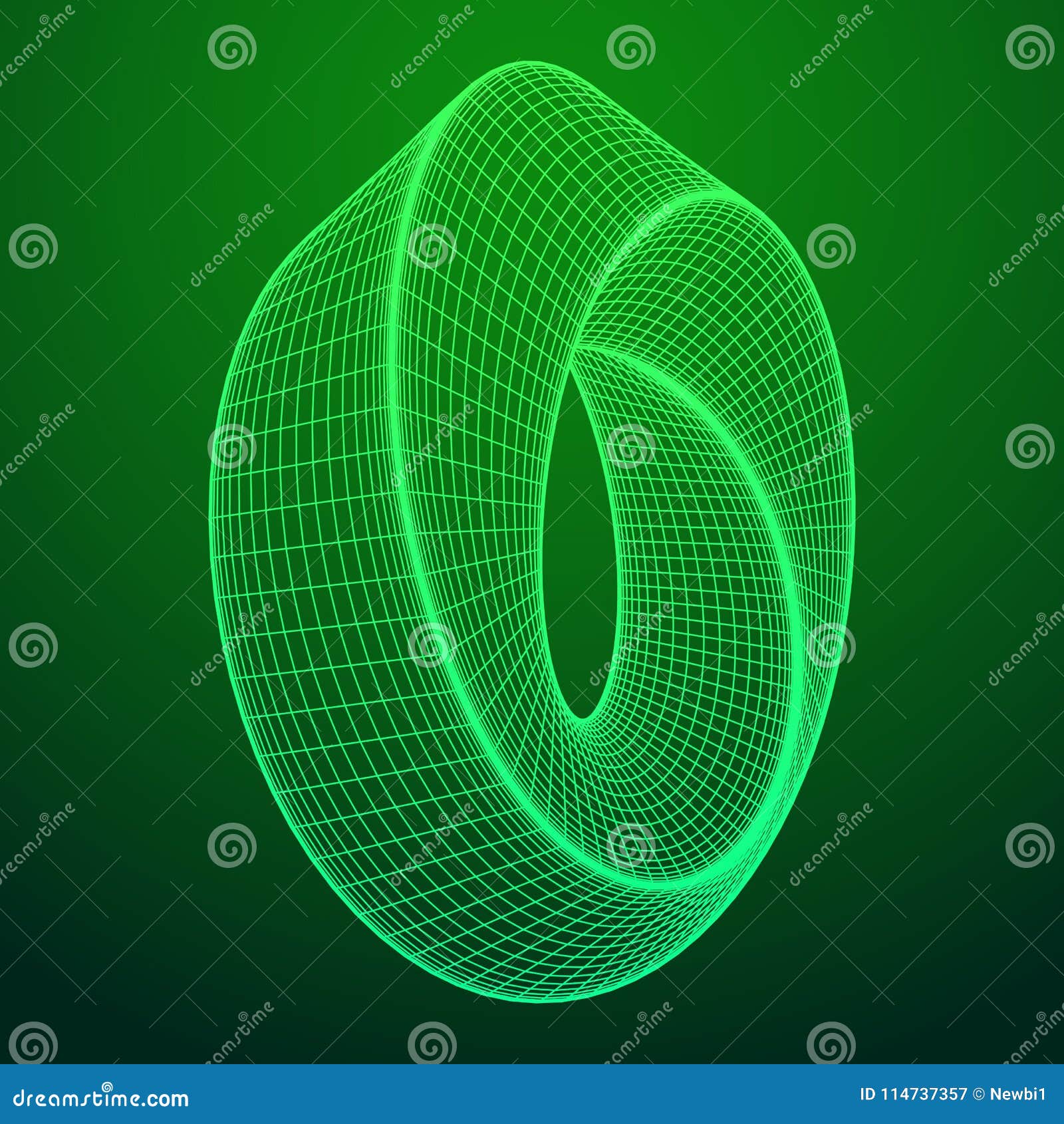 Mobius Strip Ring Sacred Geometry Stock Vector - Illustration of ...