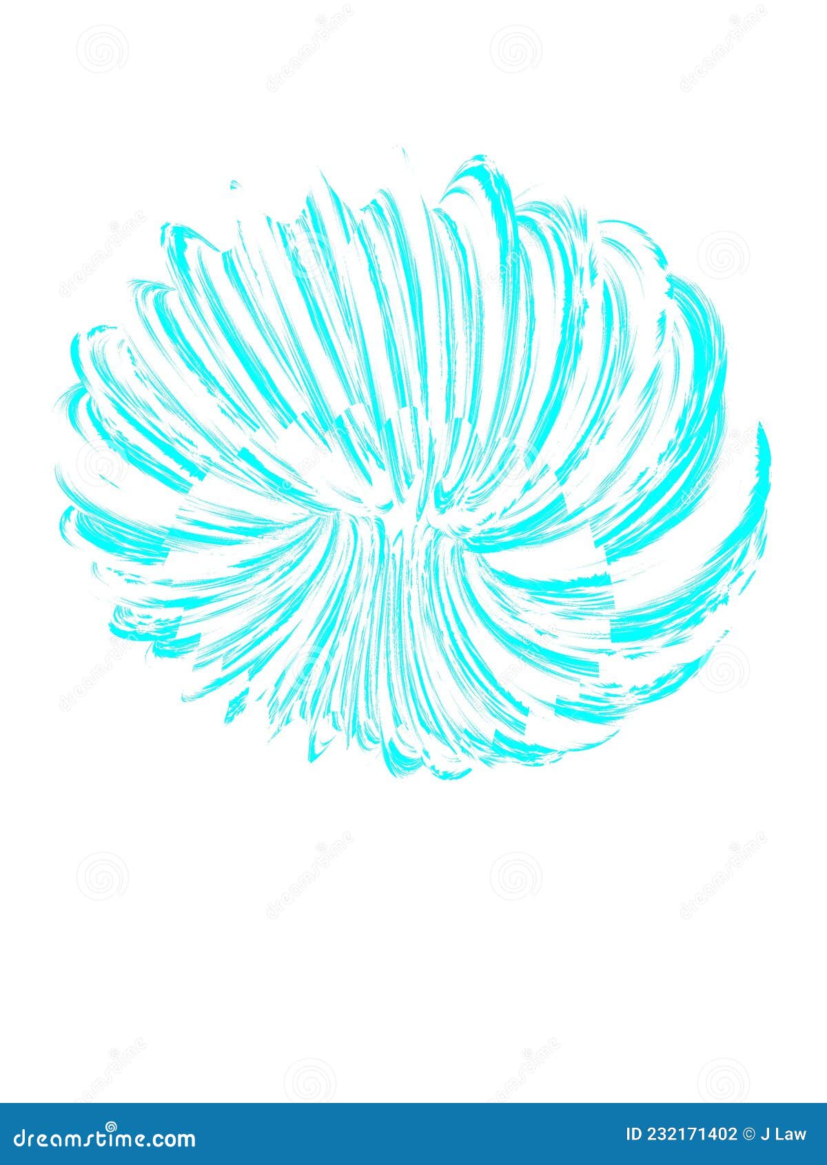 Blue Mobius Loop Made Of Three Lines Inner One Undulating The Sign Of