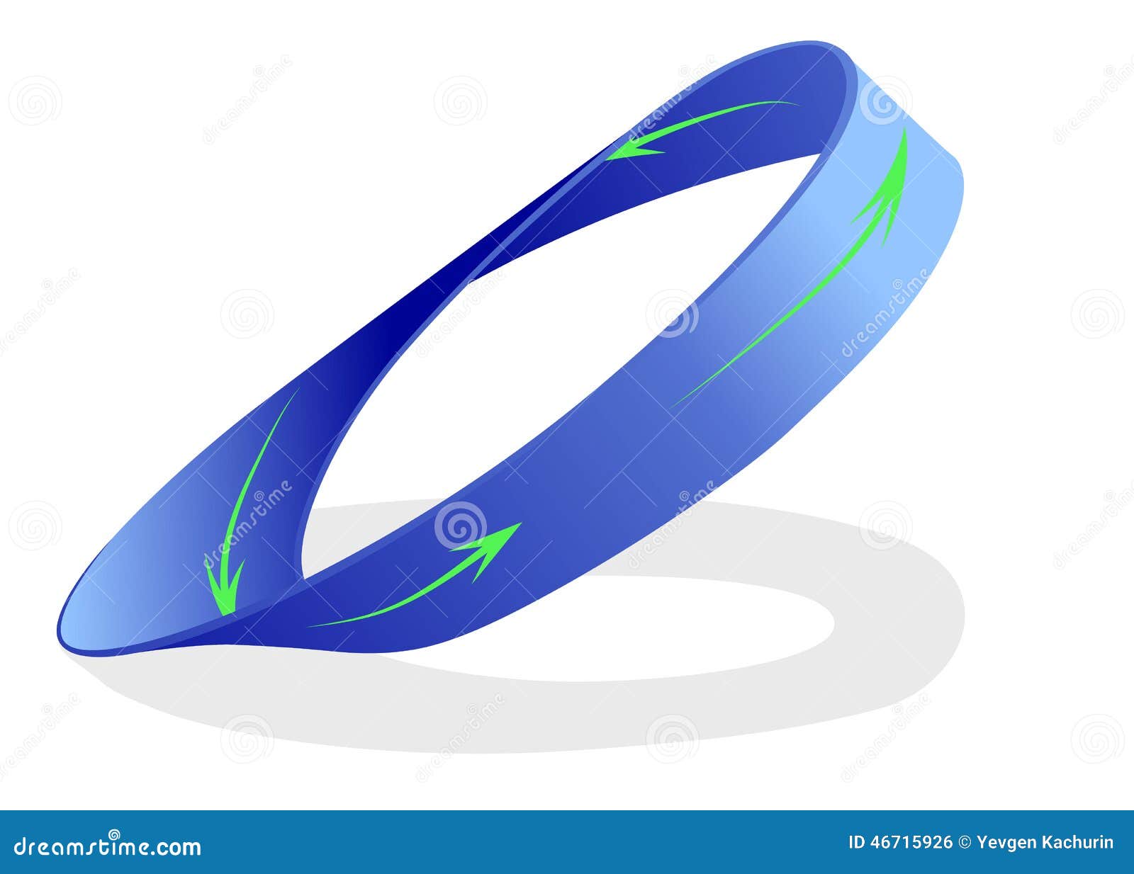 Mobius strip stock vector. Illustration of design, science - 46715926