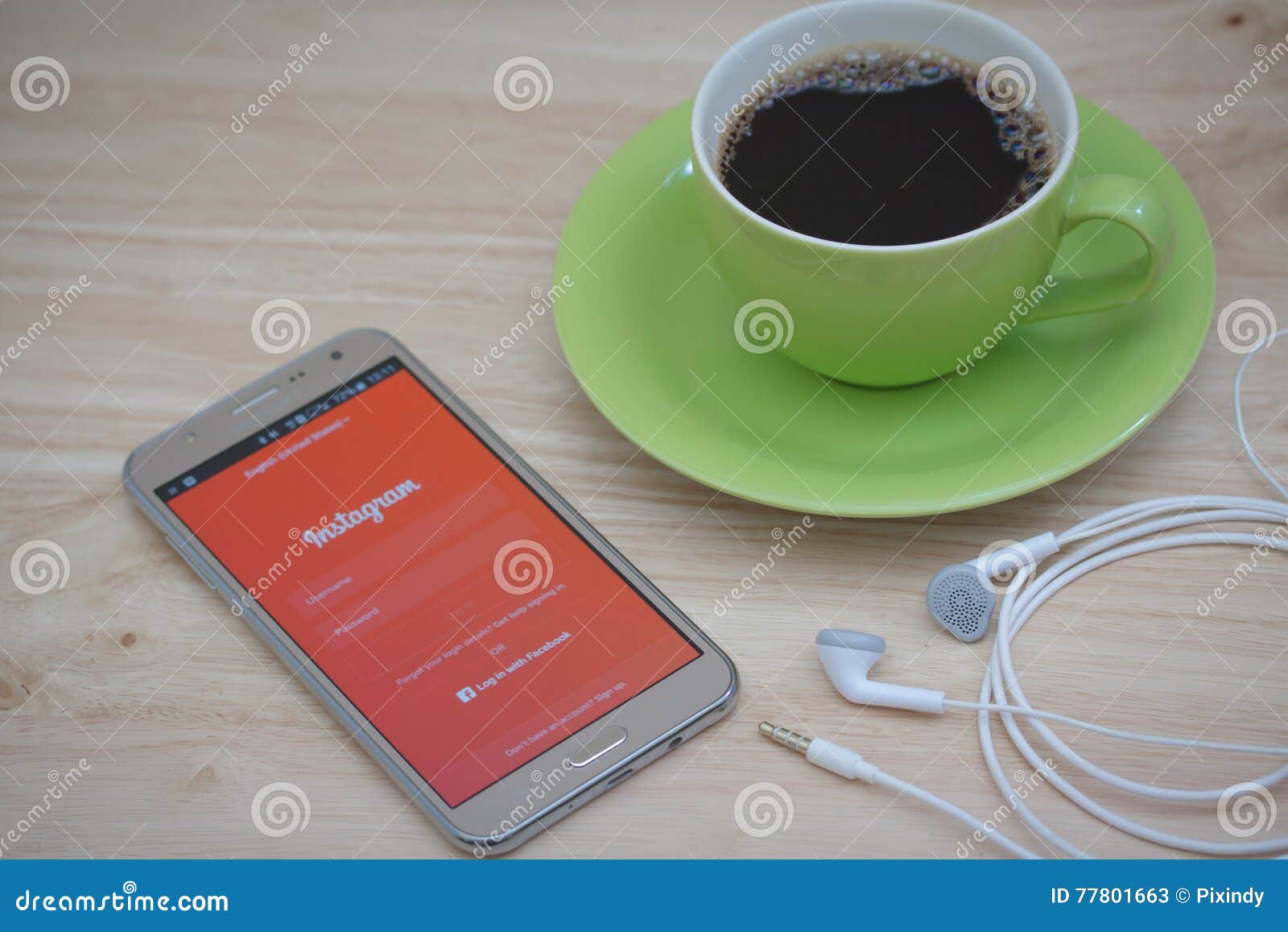 Moblie Phone with Social Networking Service Instagram on the Screen ...