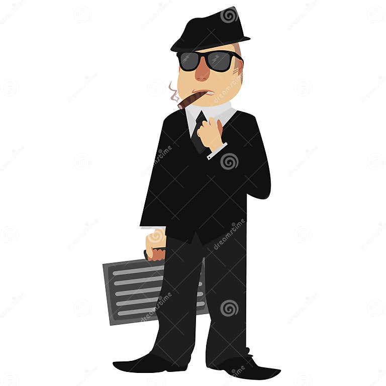 Mobster stock vector. Illustration of sicilian, drawing - 31680520