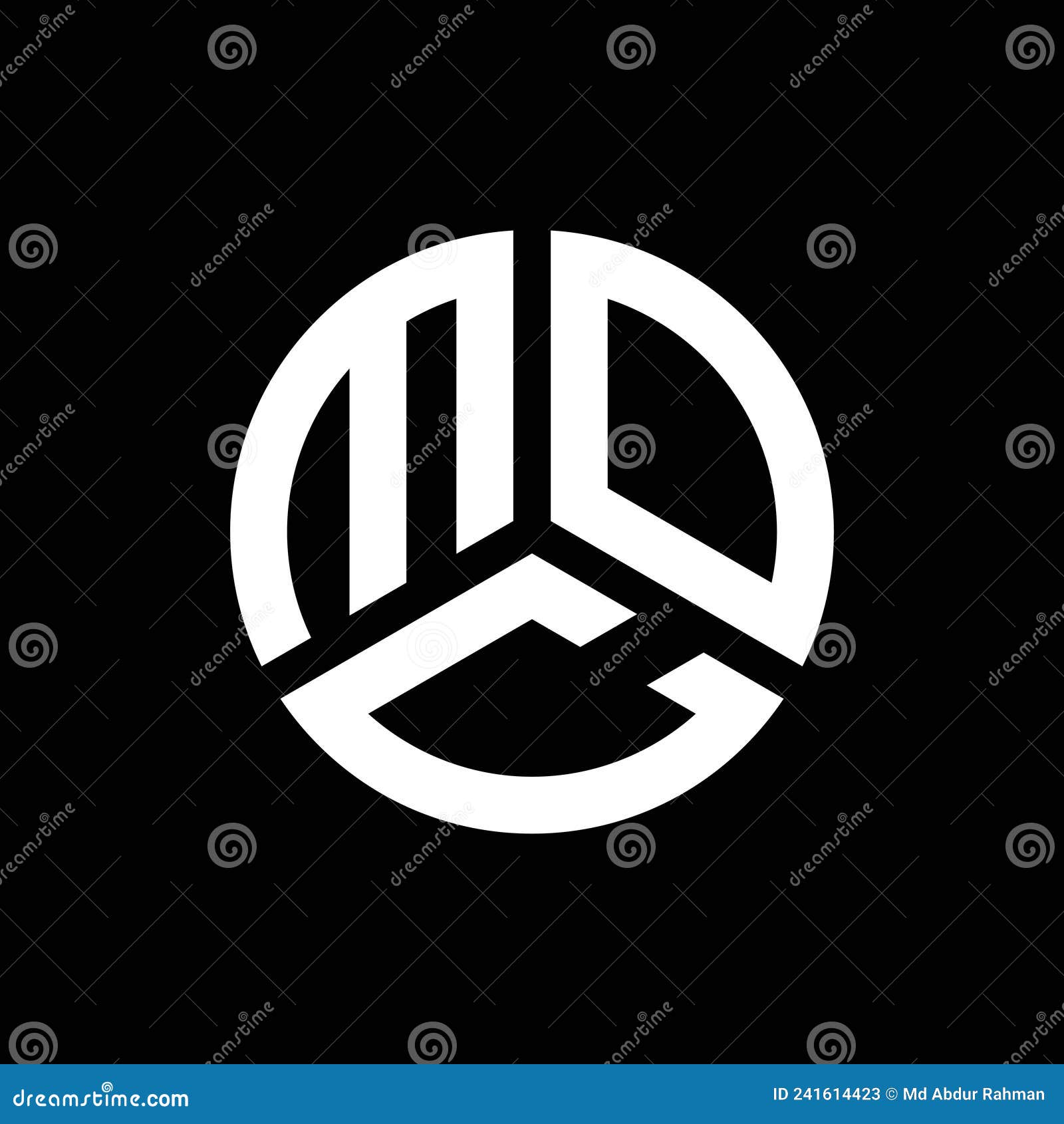 MOC Letter Logo Design on Black Background. MOC Creative Initials ...