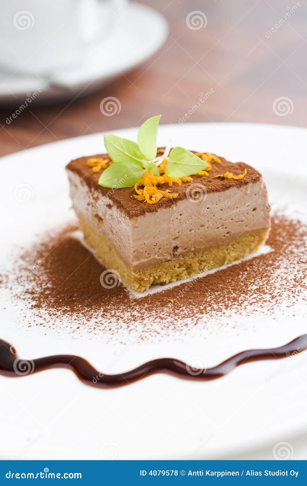 Mocca cheese cake stock photo. Image of chocolate, food - 4079578