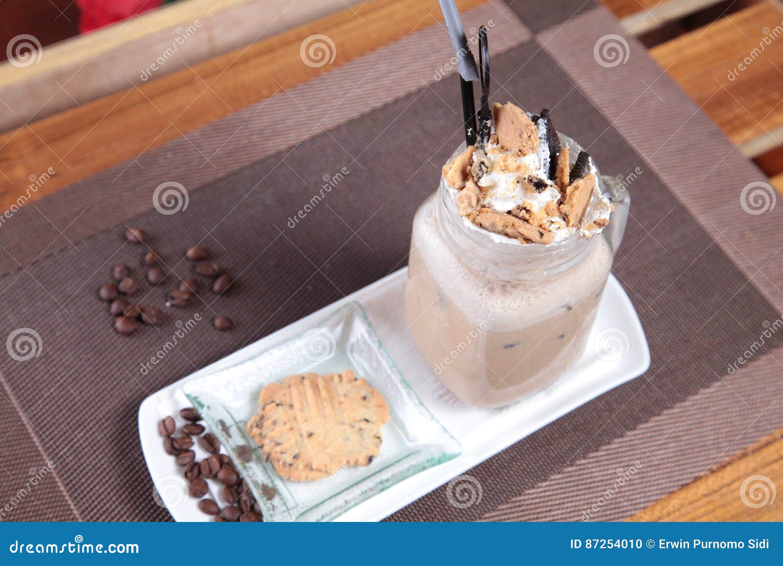 Mocca ice cream stock photo. Image of photograph, drink - 87254010