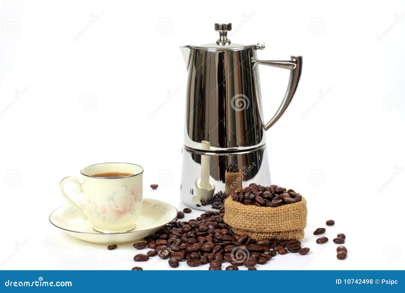 Mocha pot, coffee stock photo. Image of drink, food, manual - 10742498